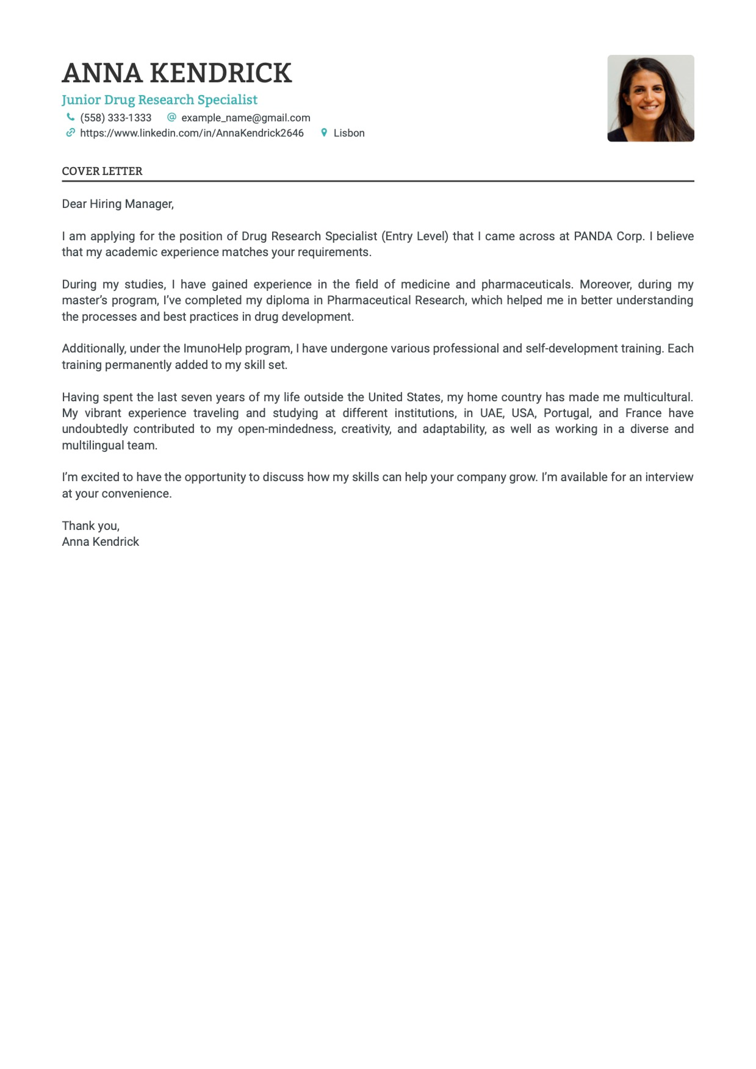 Cover Letter Examples 2022 For All Job Applications 47 OFF