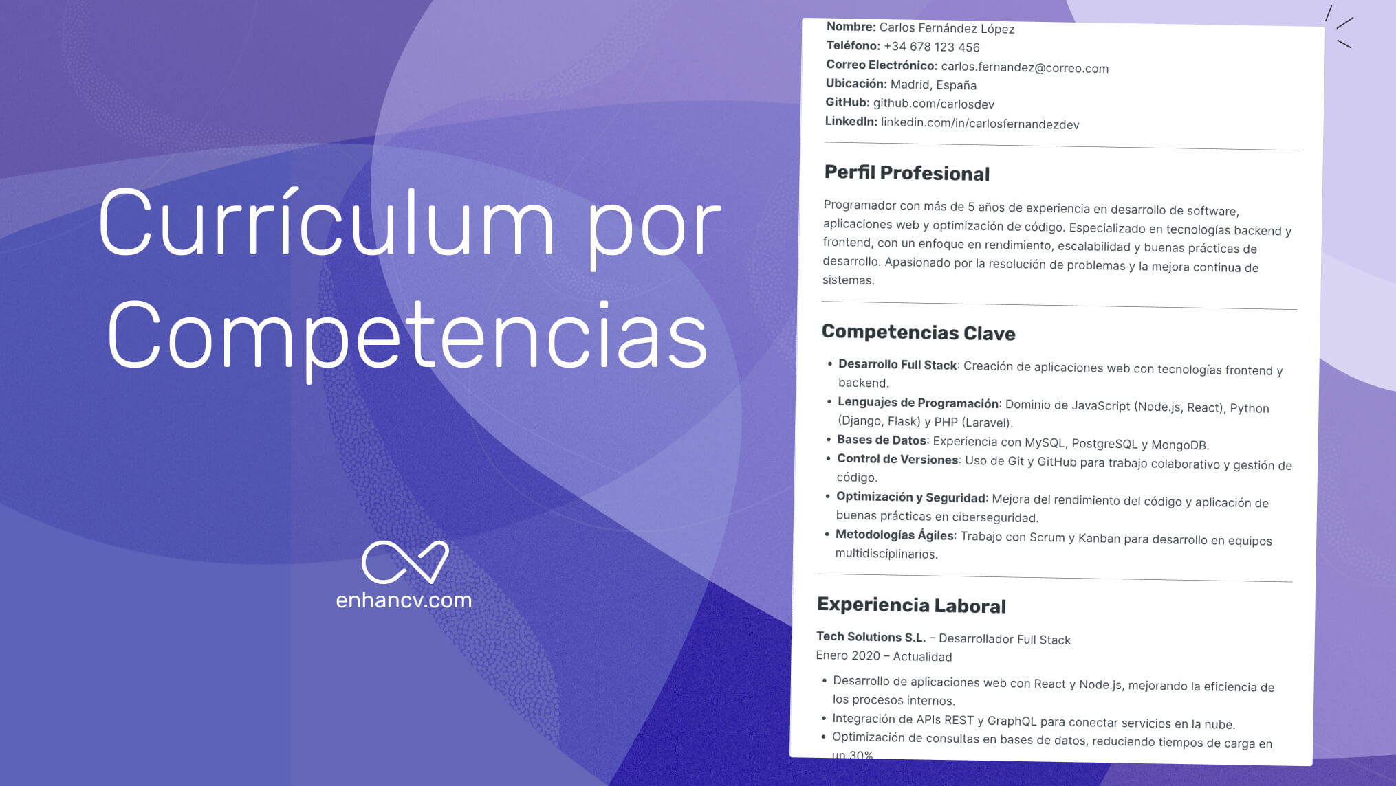 Currículum por Competencias: Plantillas y Ejemplos