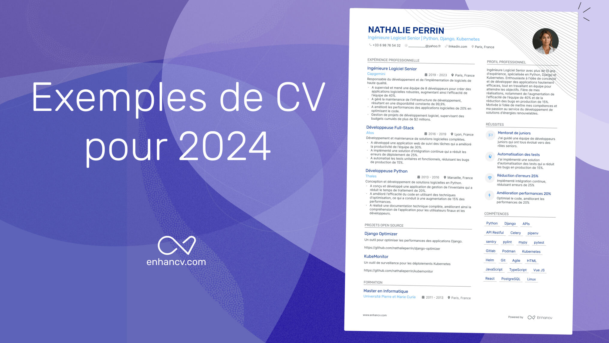 Exemples de CV pour 2025
