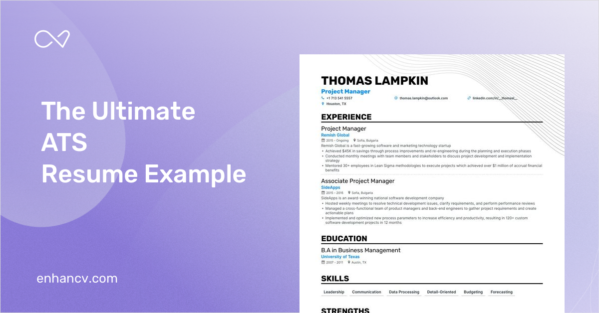 5 ATS Resume Examples & Guide for 2023
