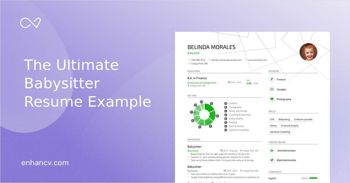 5 Babysitter Resume Examples & Guide for 2024