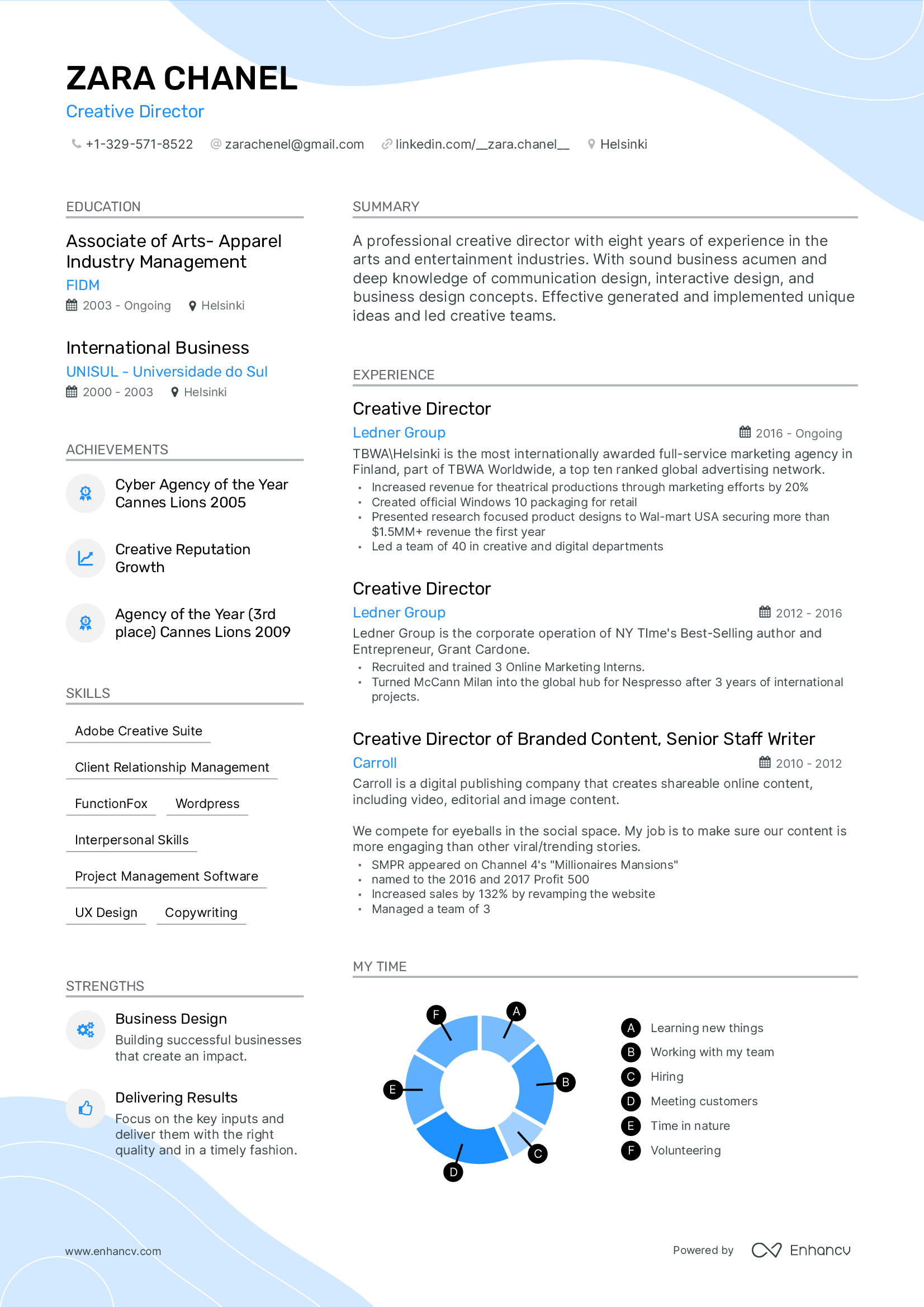 Creative Resume Templates For 2023 Fit On One Page PDF TXT