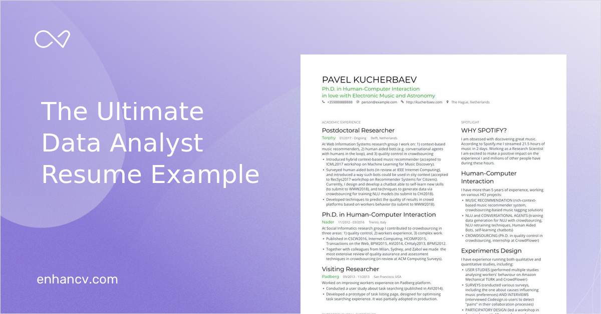 Data Analyst Resume Examples & Guide for 2023 (Layout, Skills, Keywords ...
