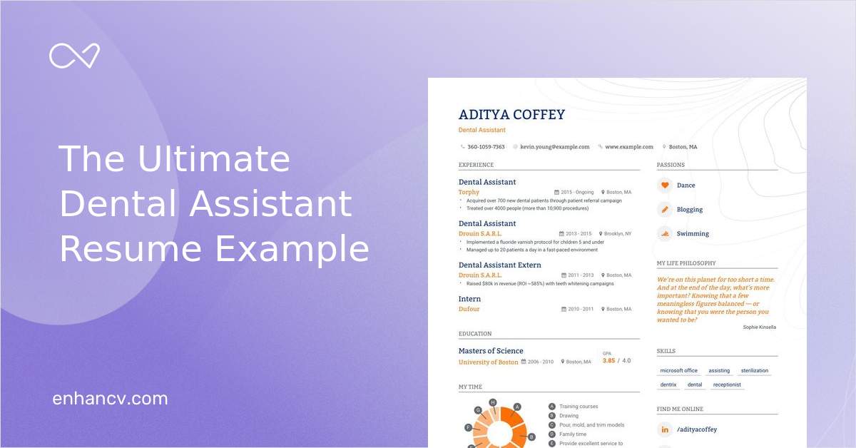 11 Dental Assistant Resume Examples & Guide for 2024