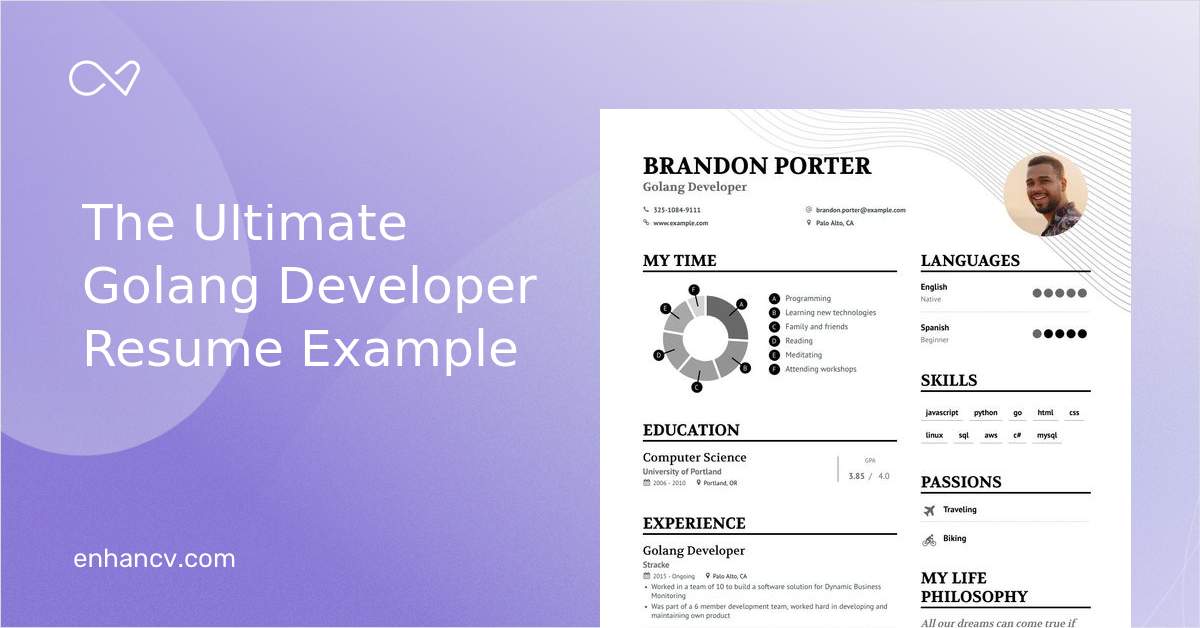 5 Golang Developer Resume Examples & Guide for 2024