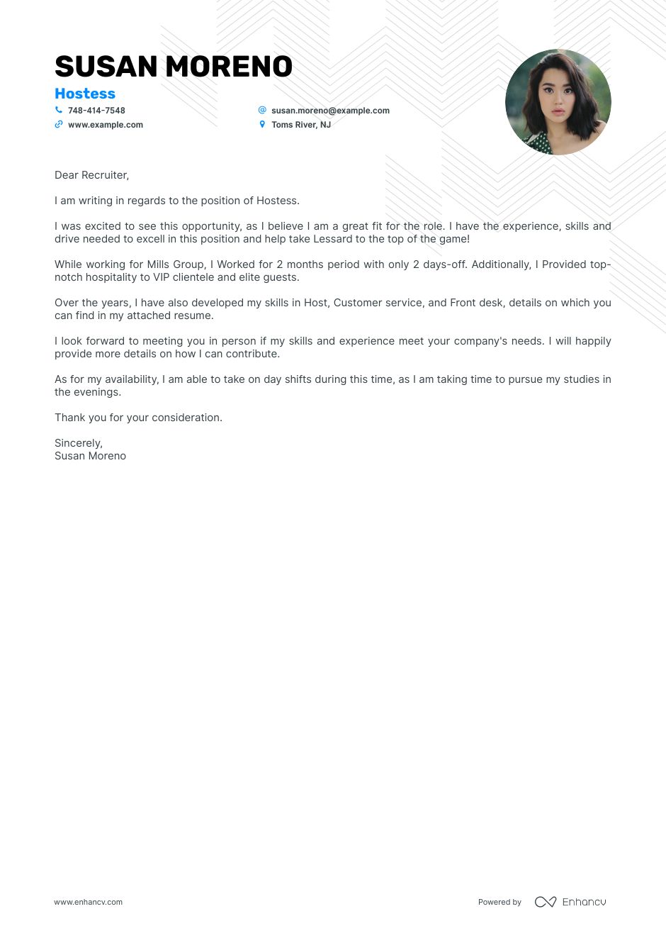Cover Letter Examples For Job Application