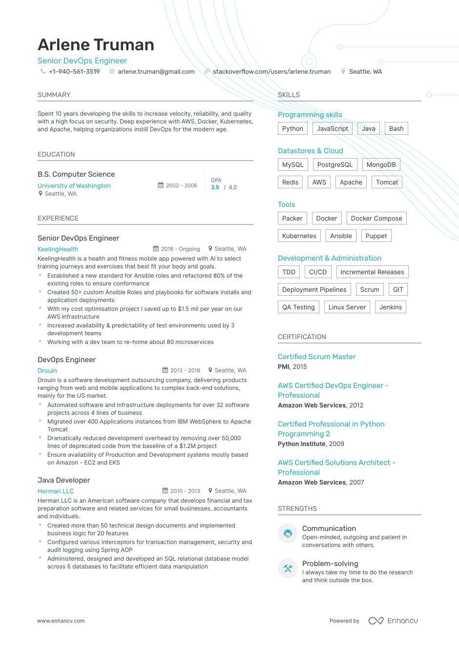 Devops Engineer Resume Examples & Guide for 2023 (Layout, Skills ...