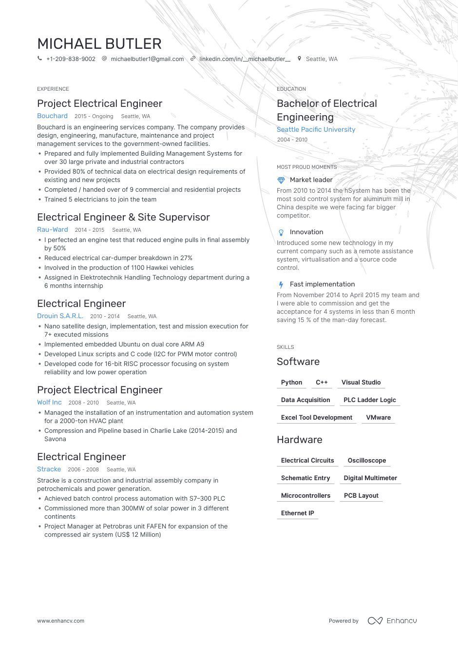 20 Engineering Resume Examples For Every Field: These Templates Will ...