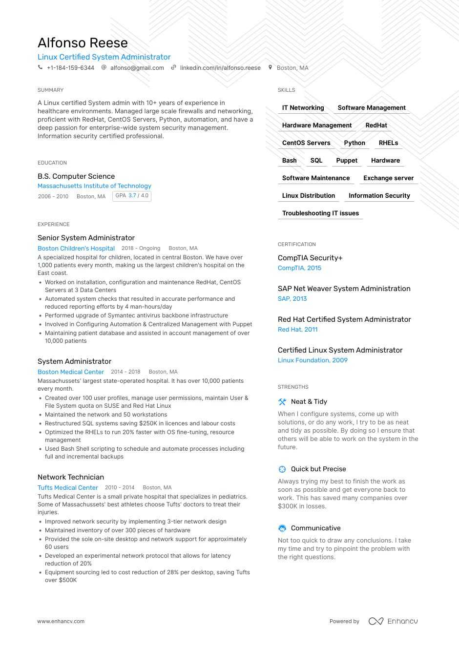 System Administrator Resume: 4 Sys Admin Resume Examples & Guide ...