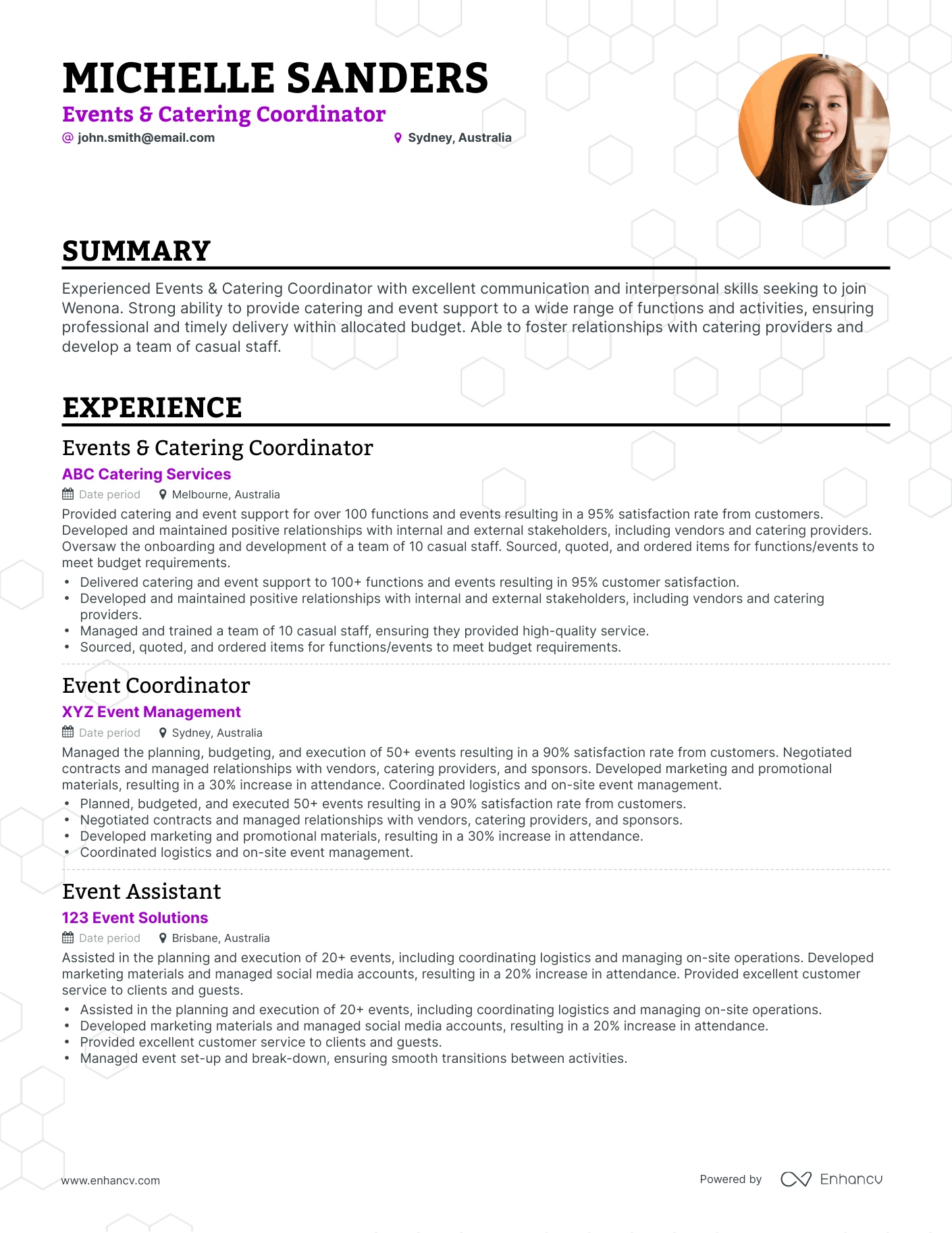 9 Catering Resume Examples & Guide for 2023