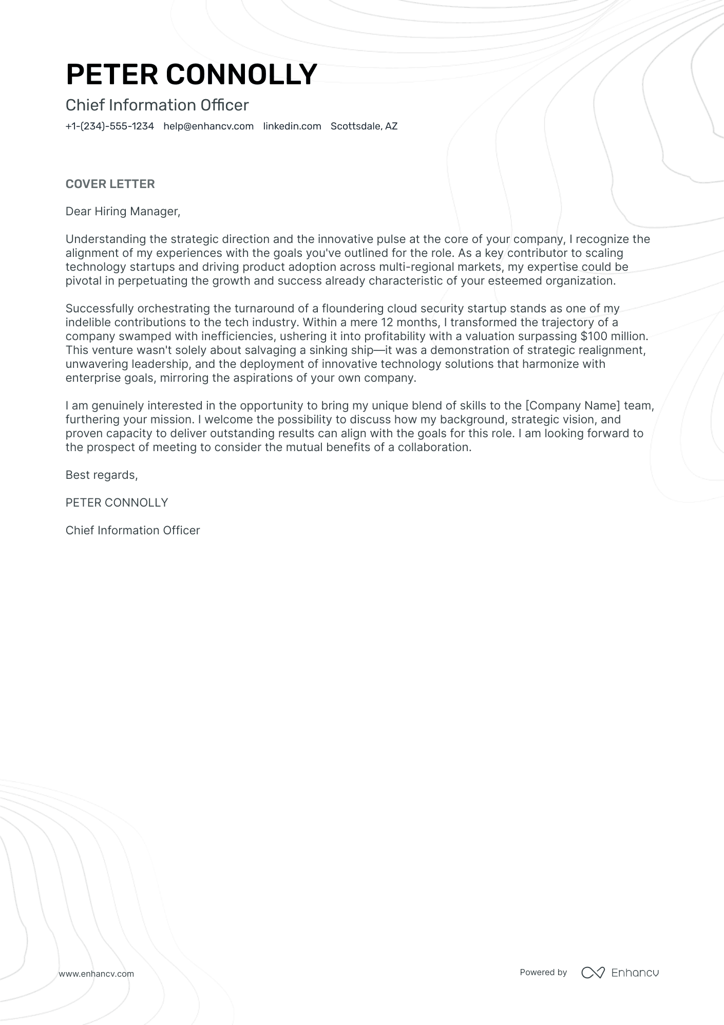 18 Professional Executive Cover Letter Examples and Template for 2026 ...