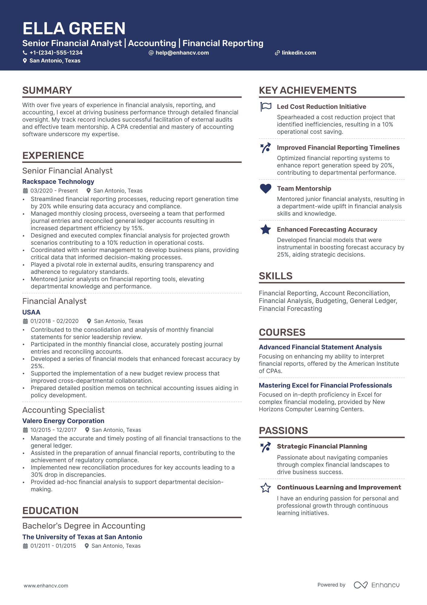 10 Corporate Financial Analyst Resume Examples & Guide for 2026