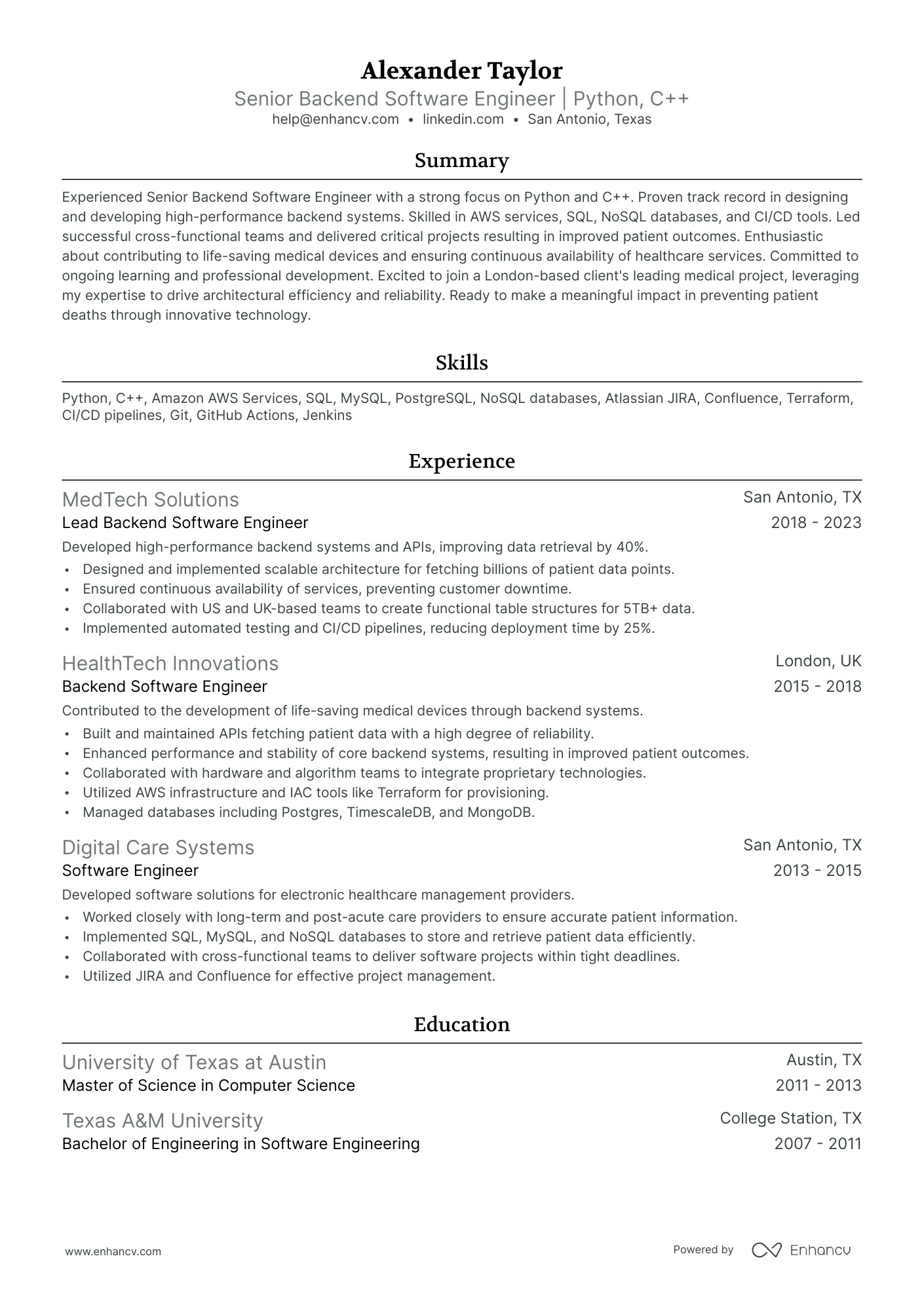 10 Solutions Engineer Resume Examples & Guide for 2025