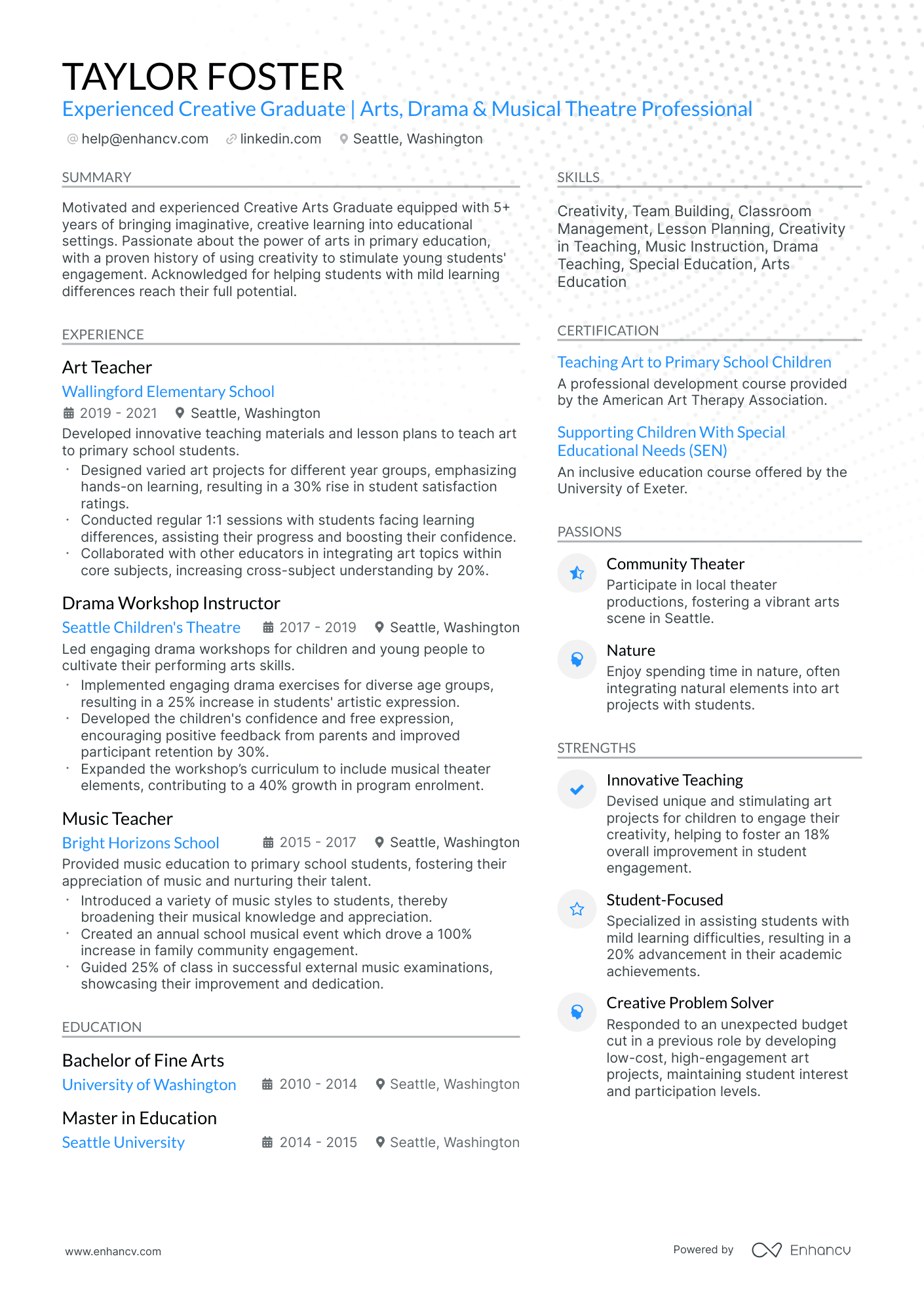 10 Musical Theatre Resume Examples, Templates & Guide for 2026