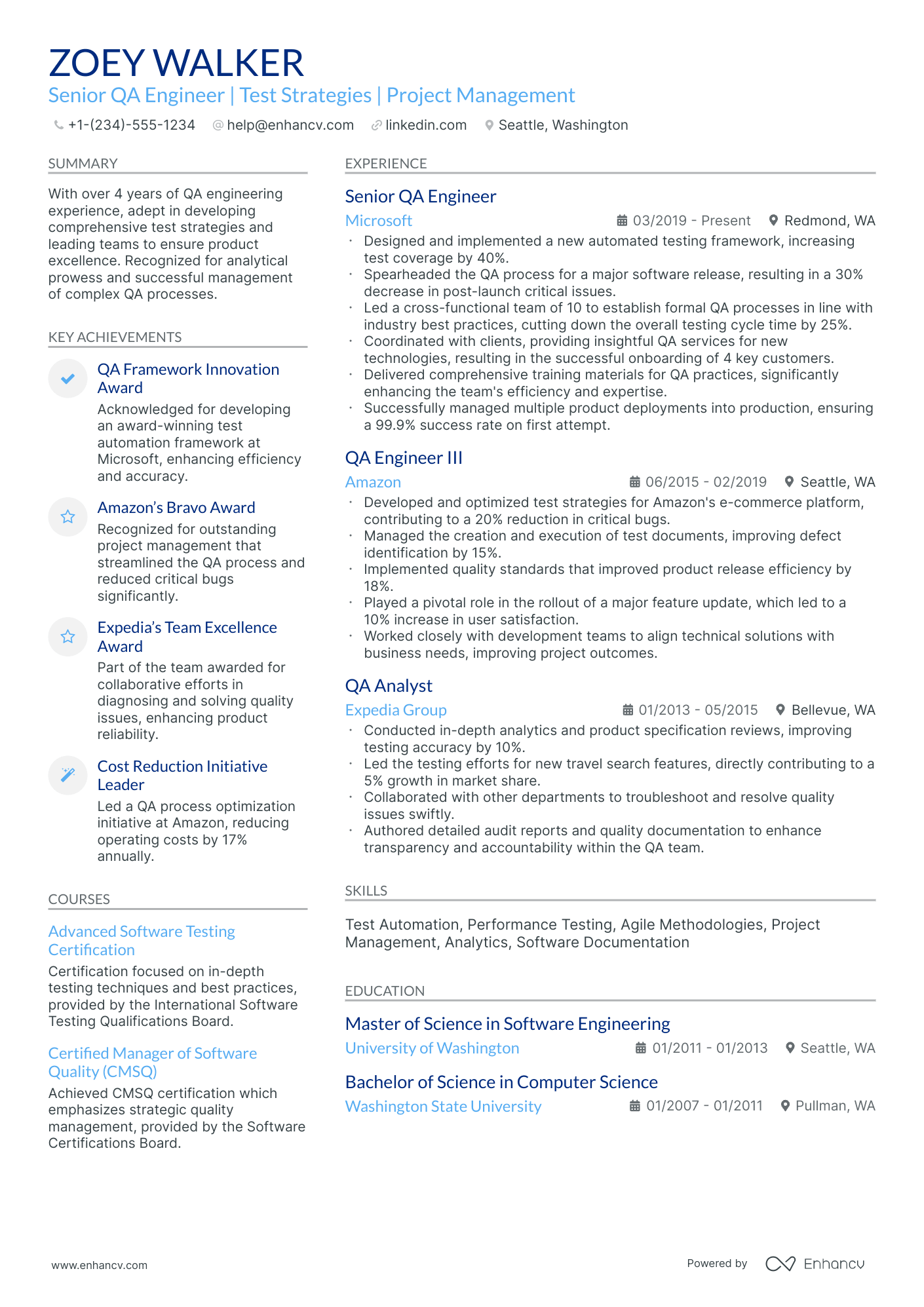 10 QA Manager Resume Examples & Guide for 2026