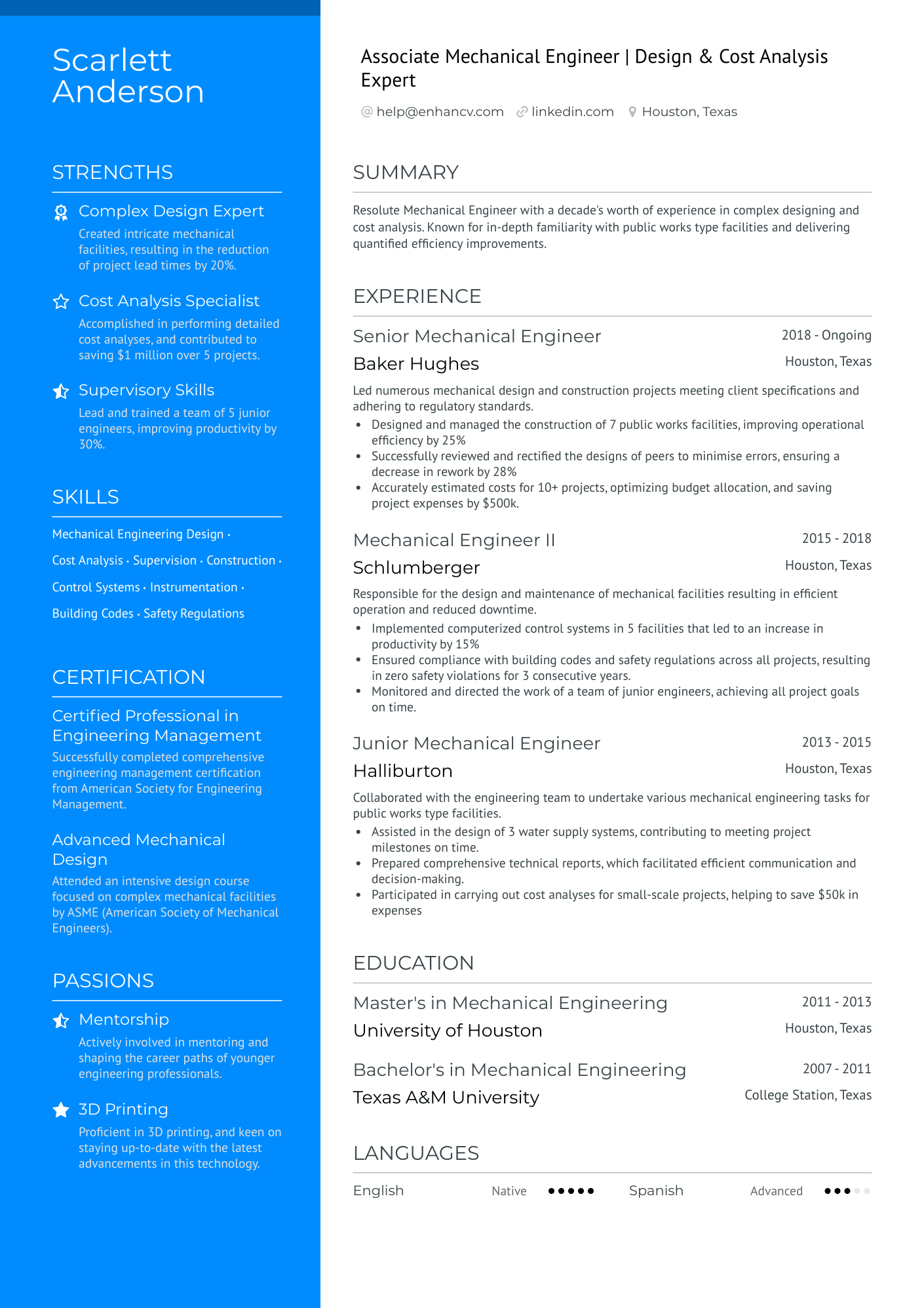 8 Mechanical Engineer Resume Examples & Guide for 2024