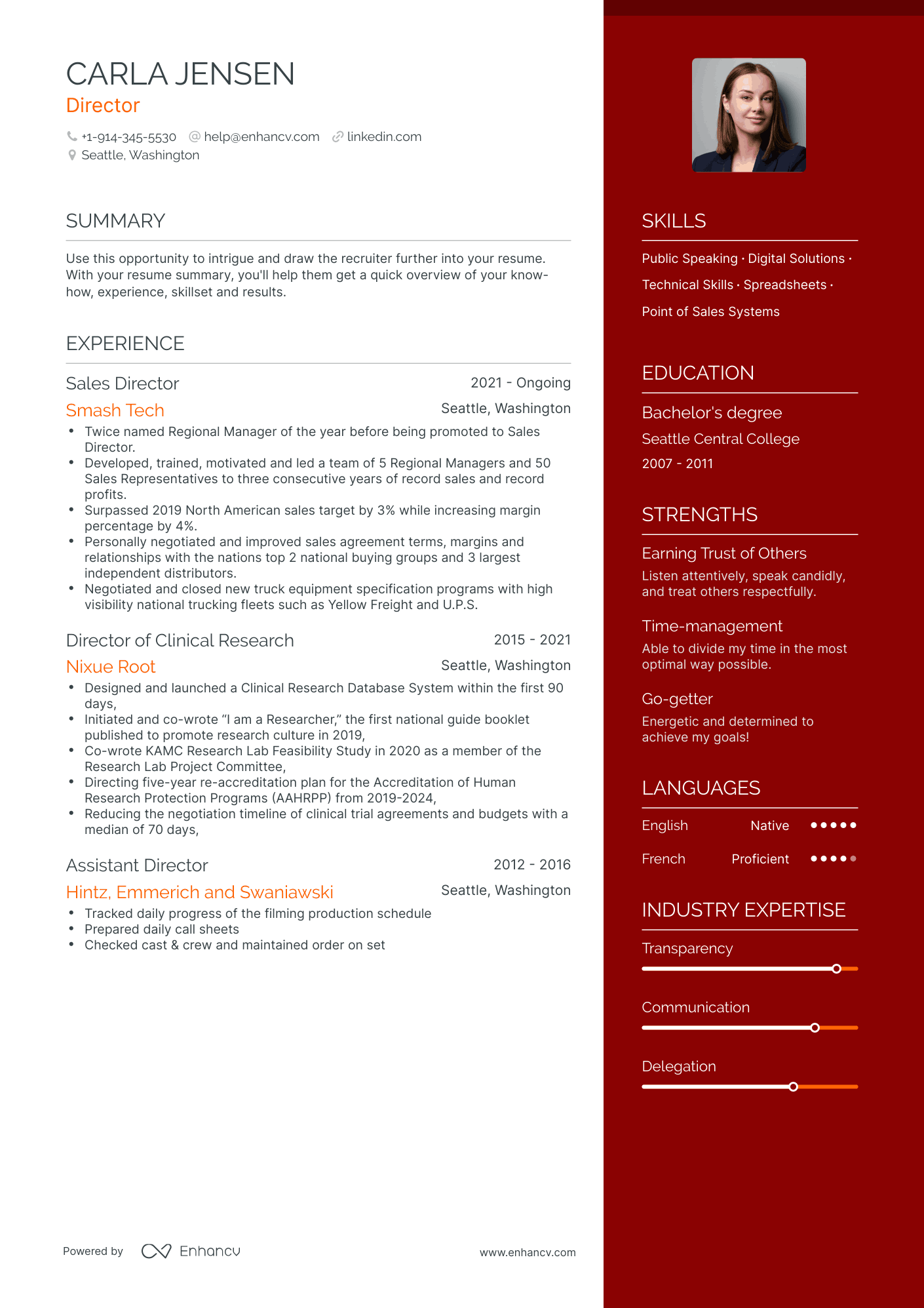 Director Resume Examples & Guide for 2023 (Layout, Skills, Keywords ...