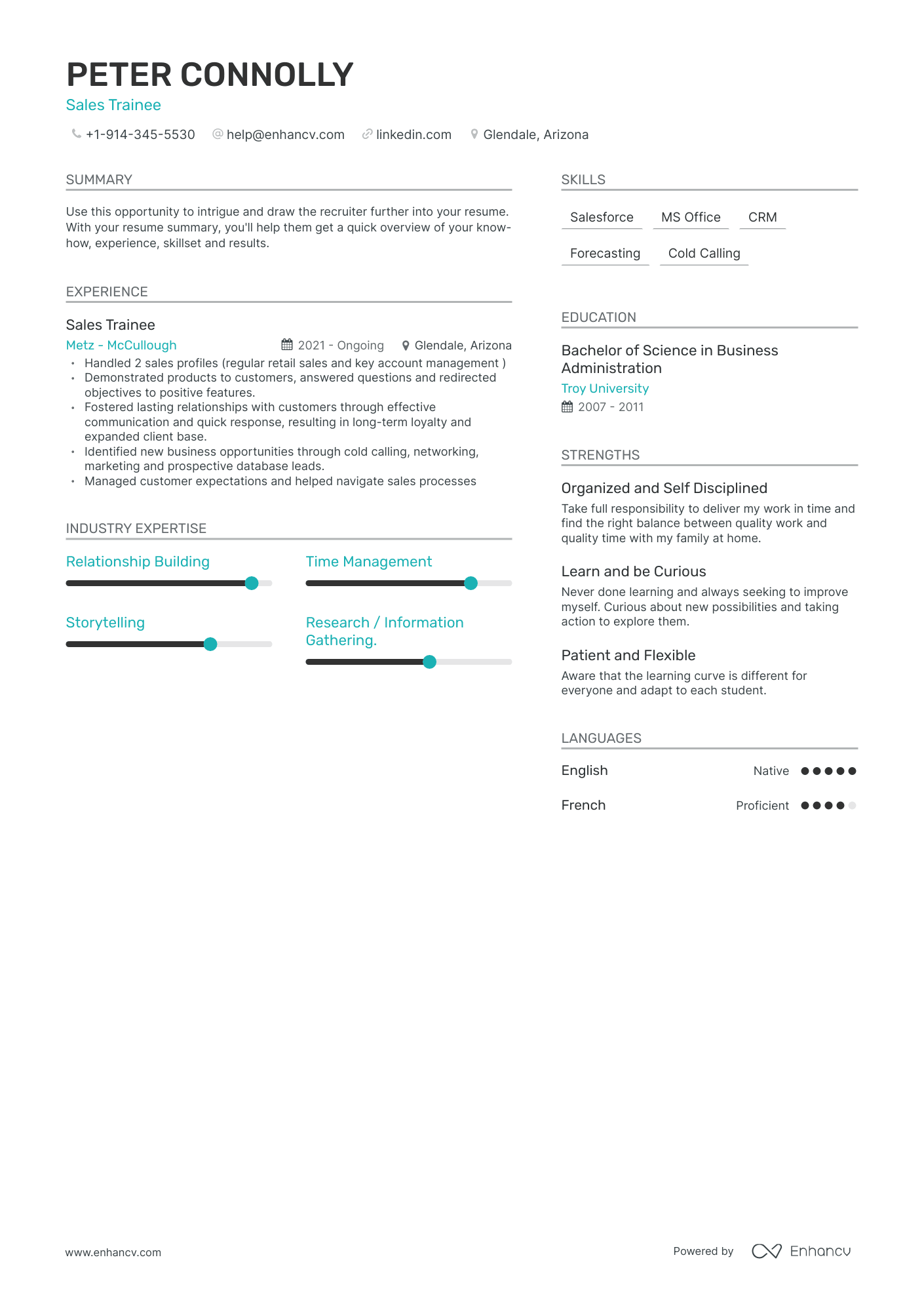 Sales Trainee Resume Examples & Guide for 2023 (Layout, Skills ...
