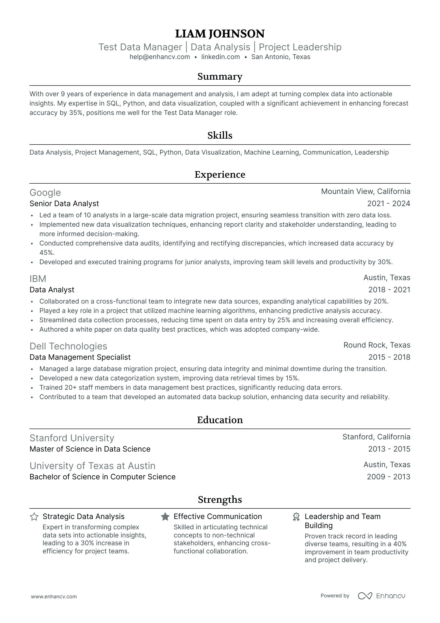 10 Data Manager Resume Examples & Guide for 2025