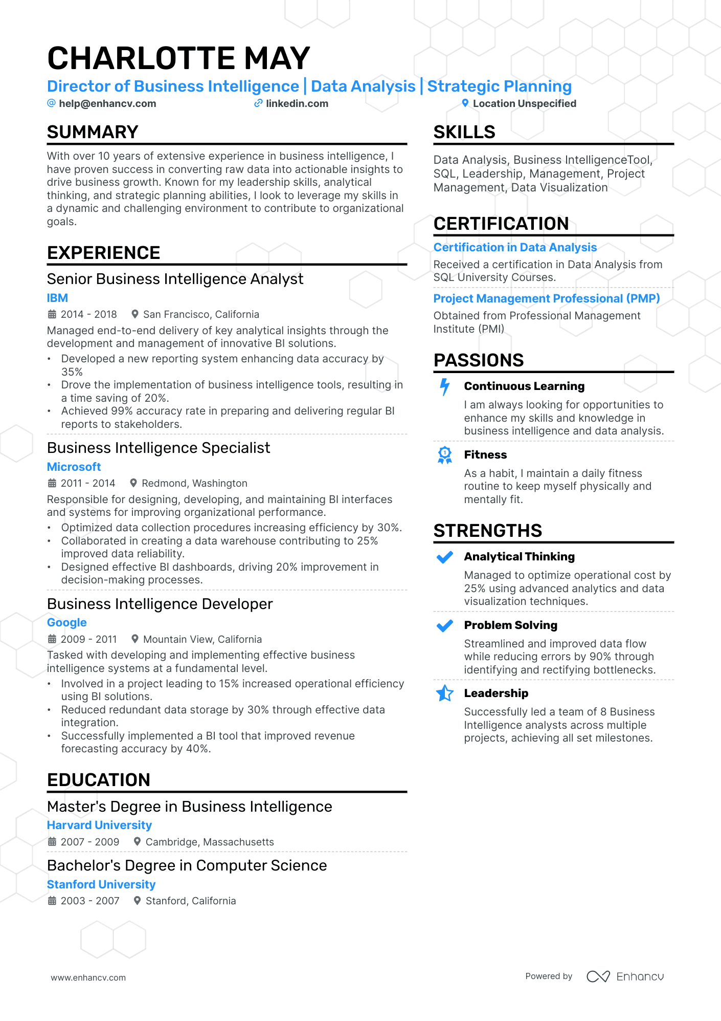 10 Business Intelligence Director Resume Examples & Guide for 2026