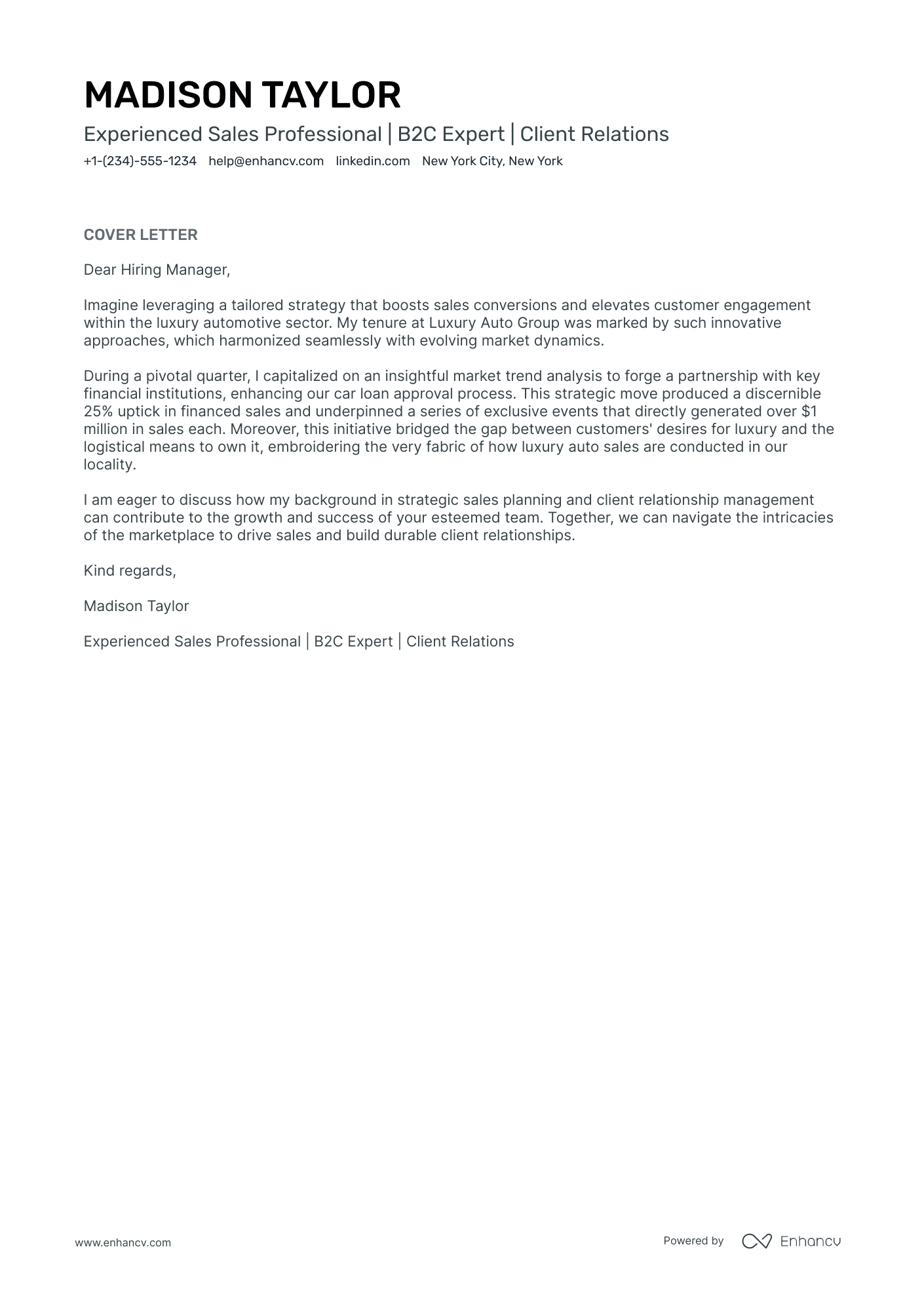 5 Professional Sales Person Cover Letter Examples and Template for 2026 ...