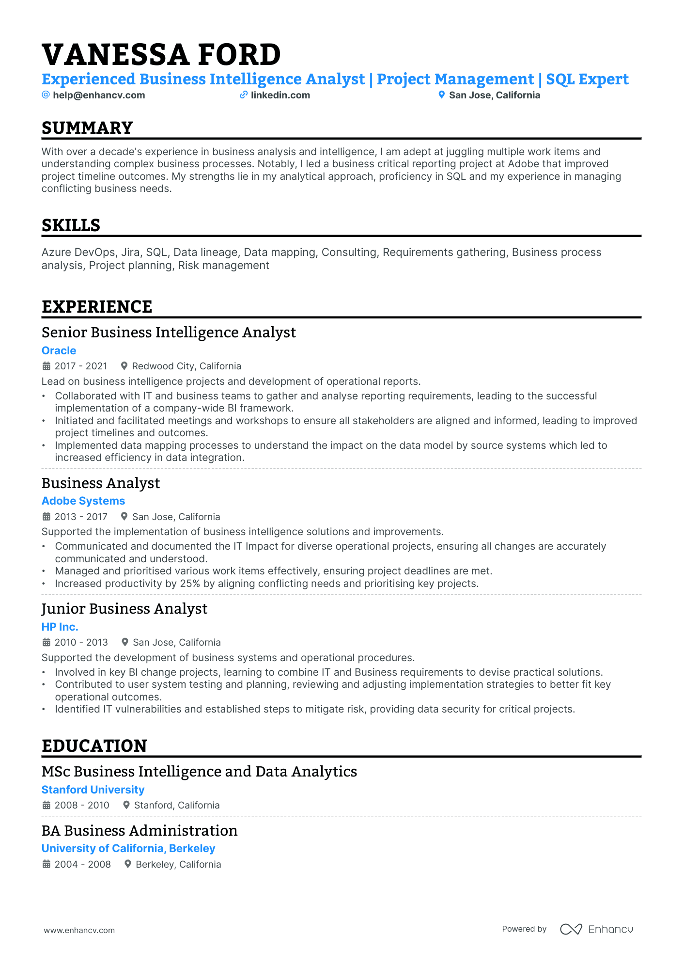 10 Business Intelligence Analyst Resume Examples & Guide for 2026