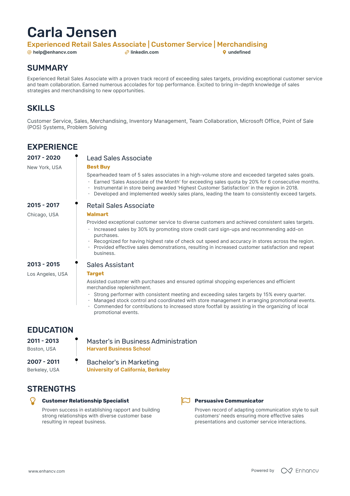 10 Retail Sales Associate Resume Examples & Guide for 2026