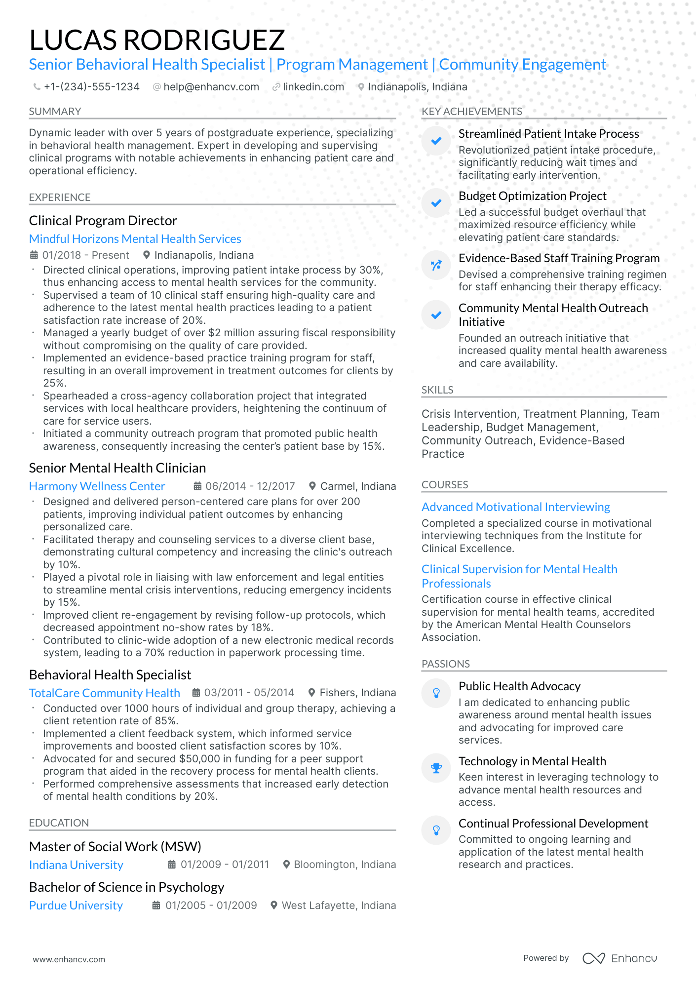 10 Mental Health Program Manager Resume Examples & Guide for 2025