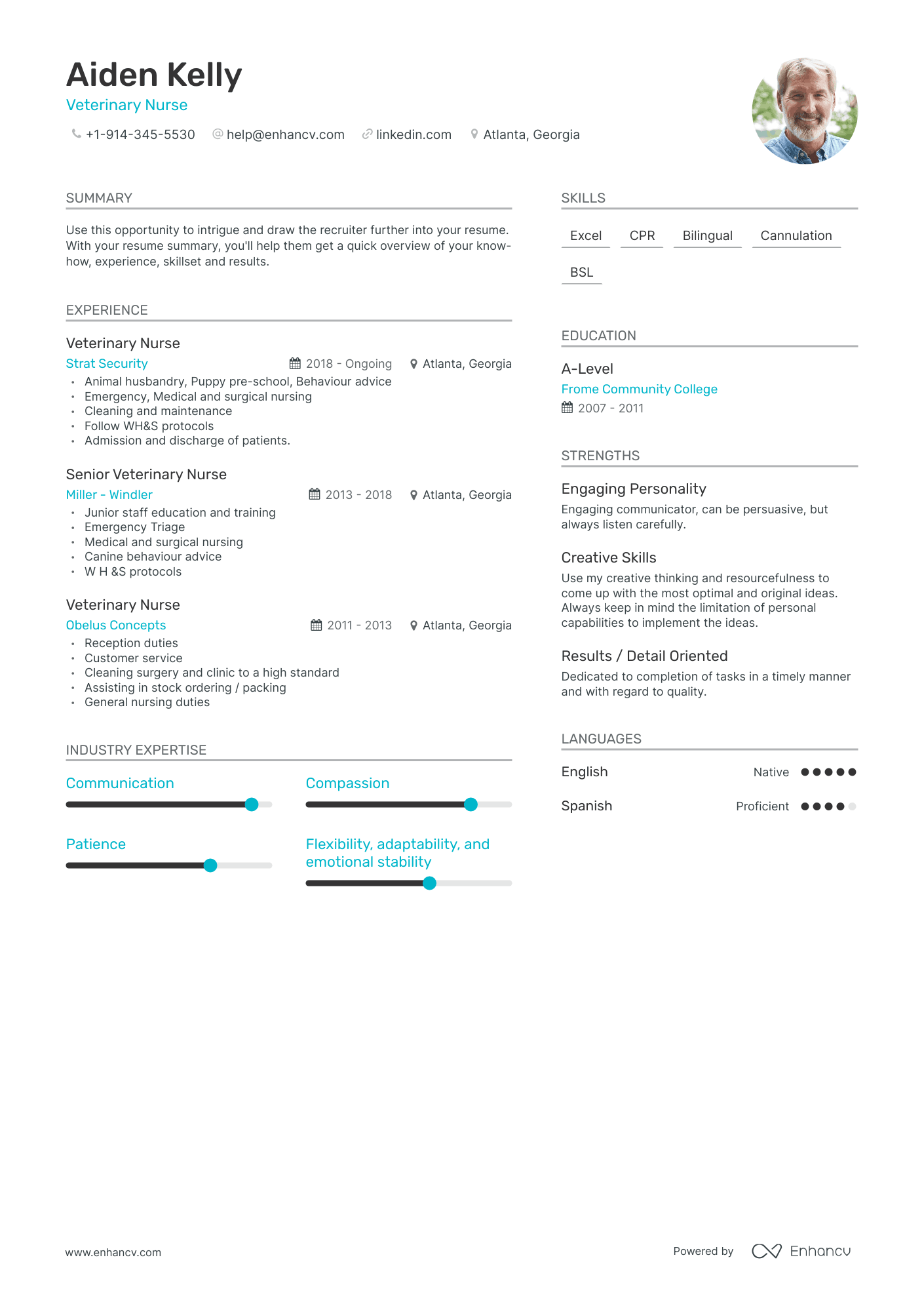 Veterinary Nurse Resume Examples & Guide for 2023 (Layout, Skills ...