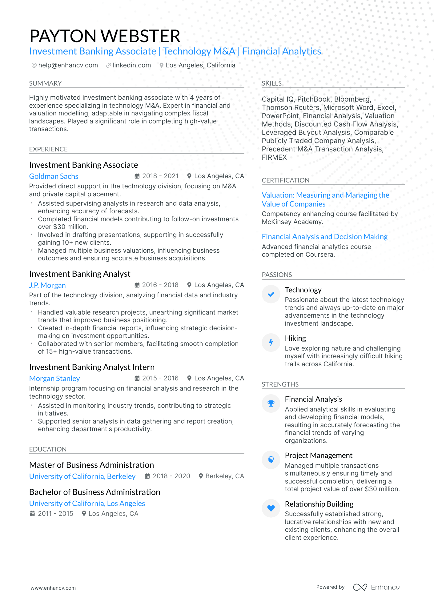 10 Investment Banking Associate Resume Examples, Templates & Guide for 2025