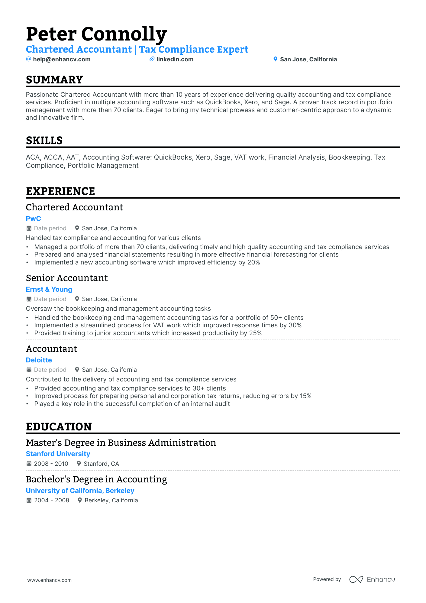 10 Senior Accountant Resume Examples & Guide for 2026
