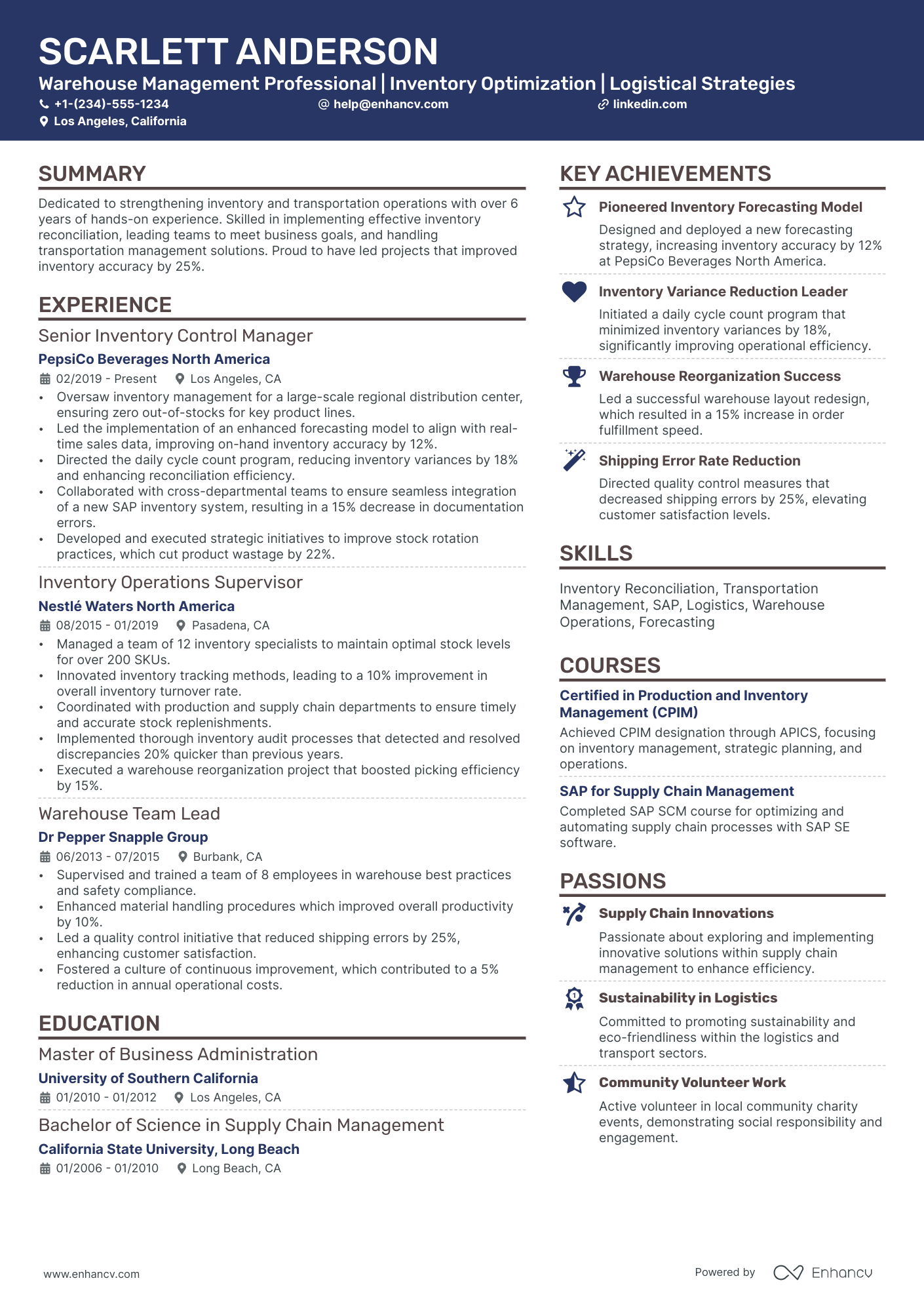 10 Transport Manager Resume Examples & Guide for 2025