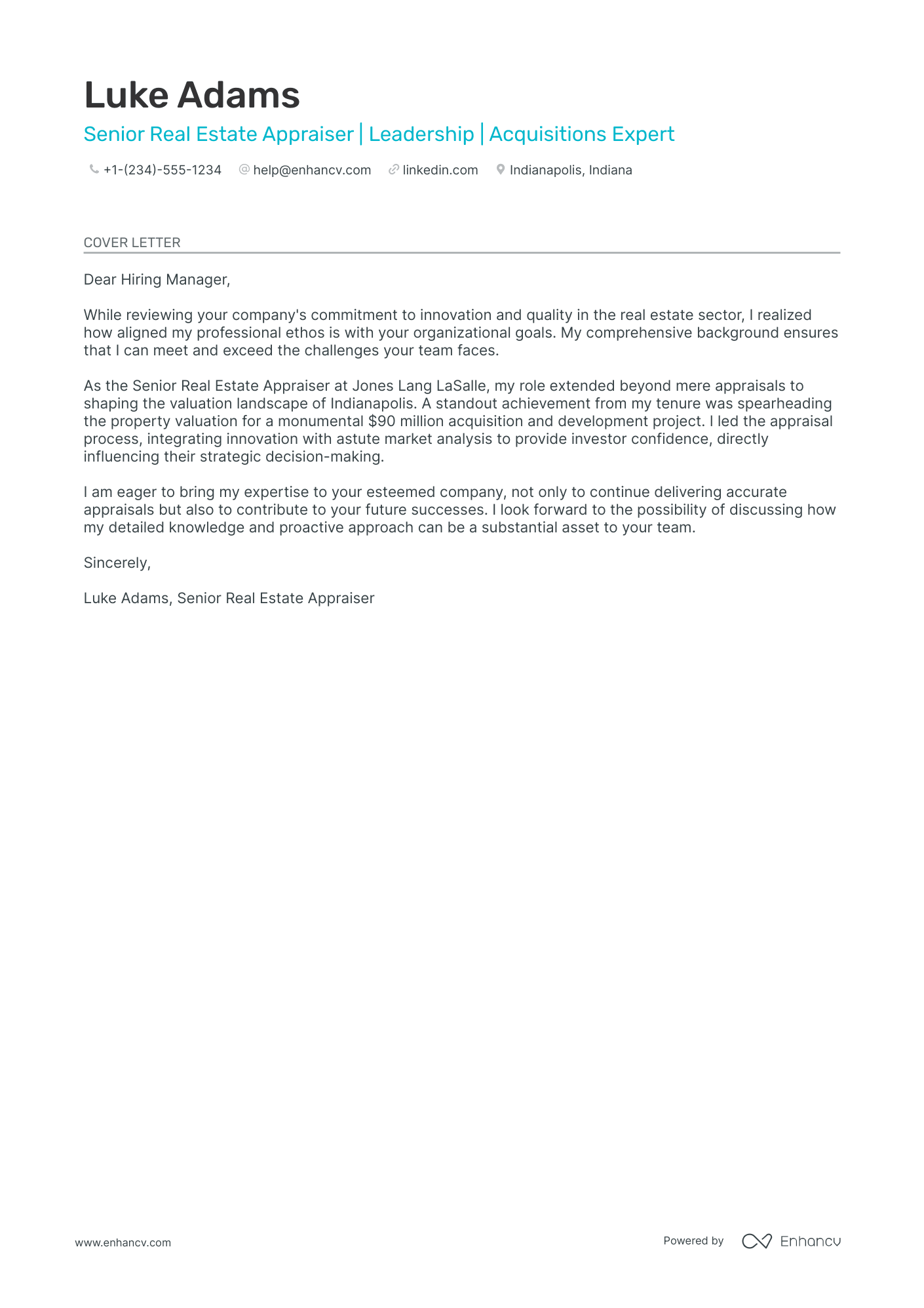21 Professional Real Estate Agent Cover Letter Examples and Template ...
