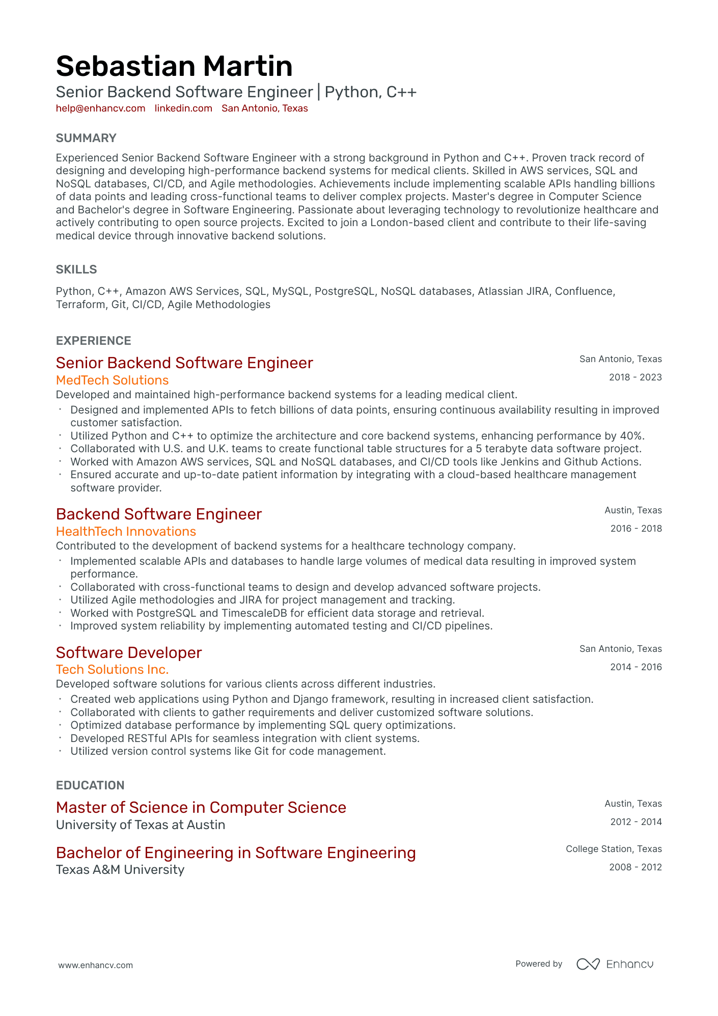 10 Senior Network Engineer Resume Examples & Guide for 2026