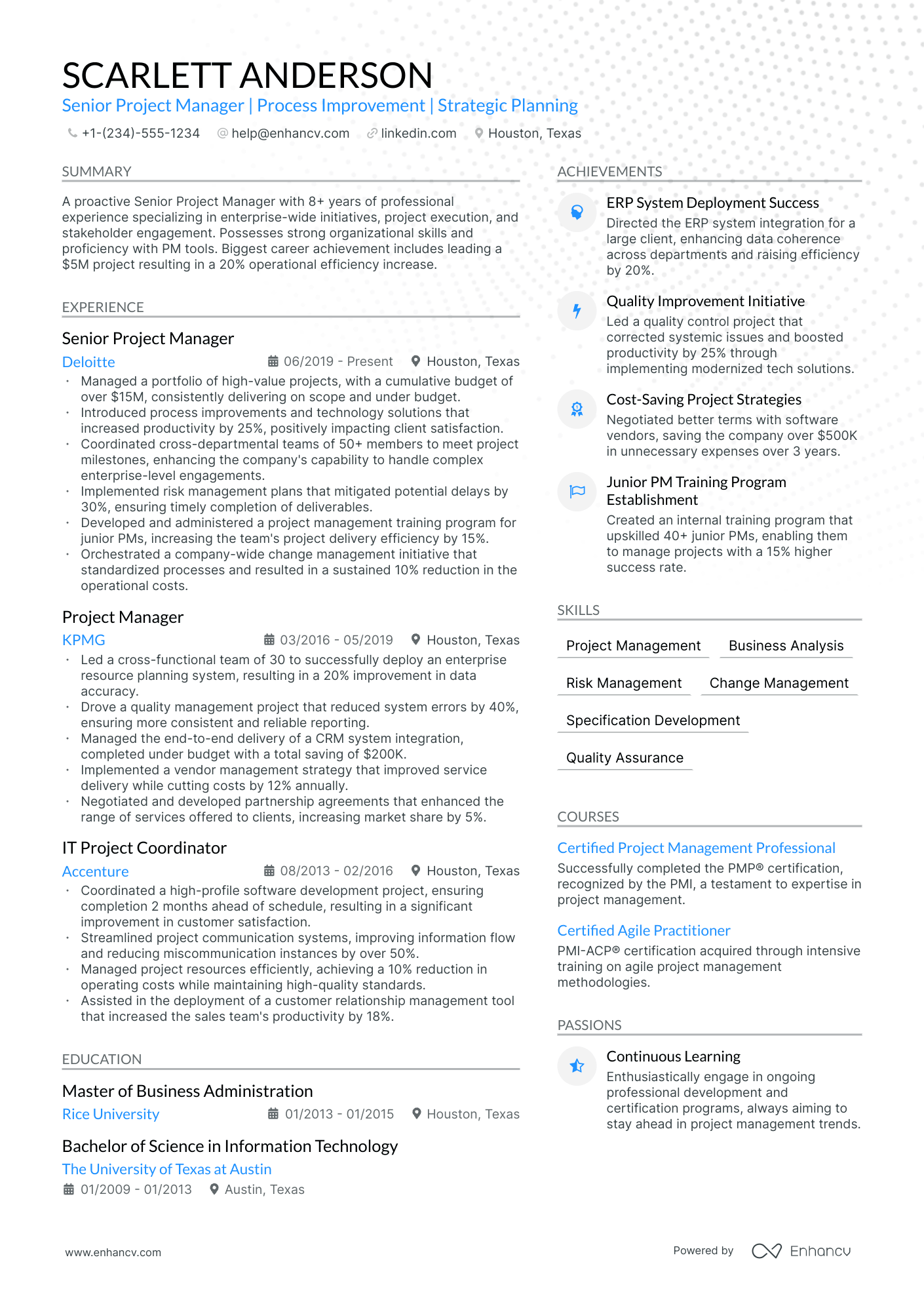 5 Pmo Director Resume Examples & Guide for 2024