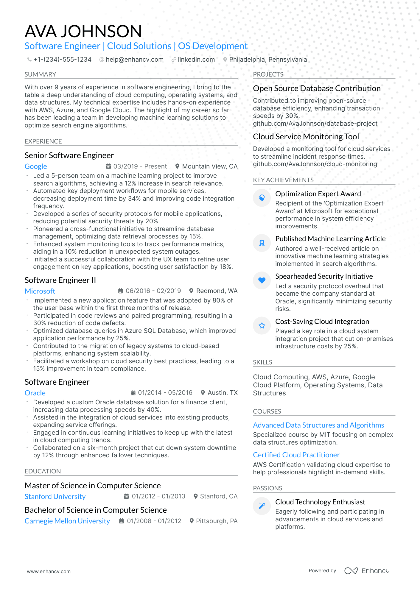 10 Software Engineer Intern Resume Examples & Guide for 2025