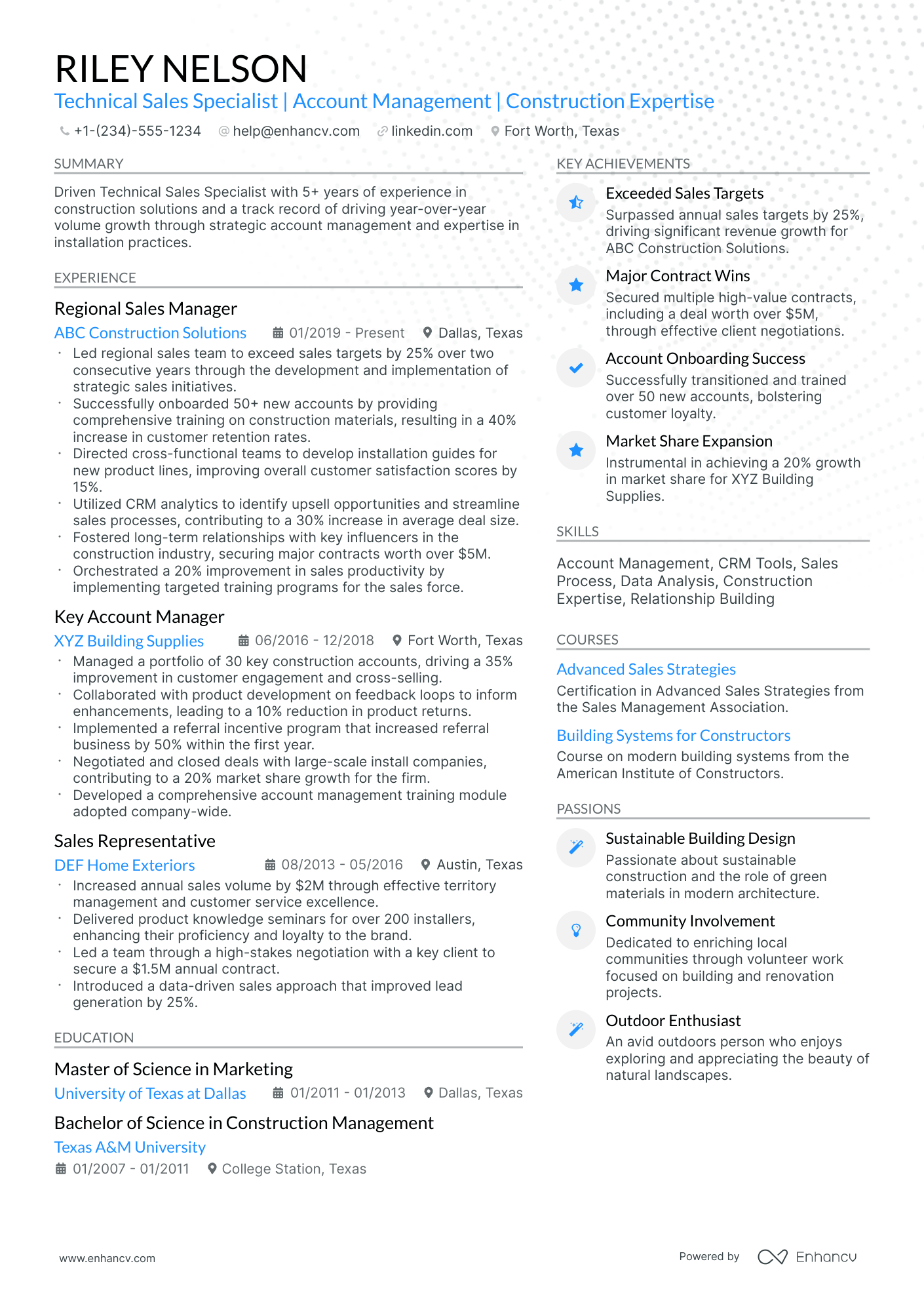 10 Technical Sales Manager Resume Examples & Guide for 2026