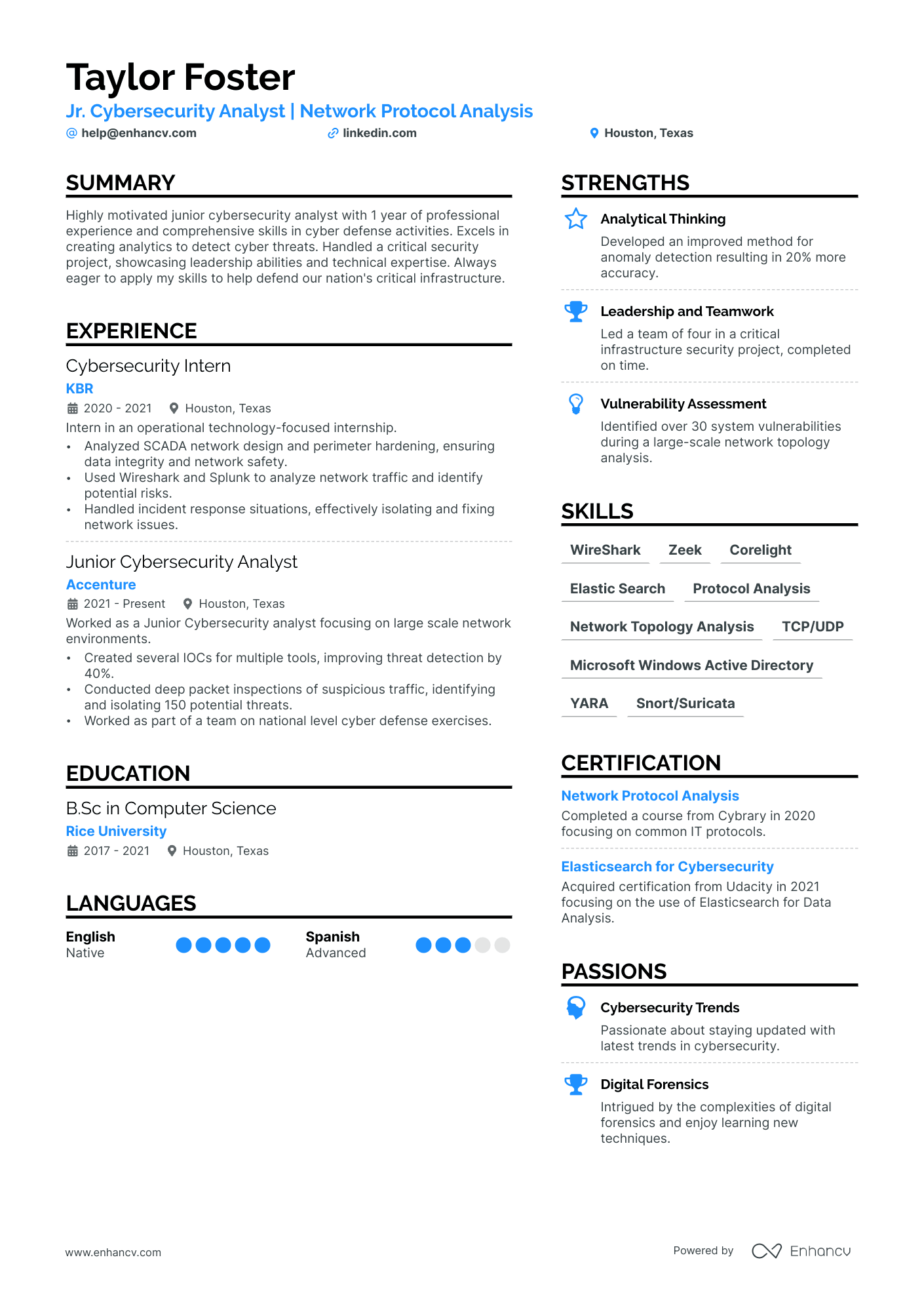7 Cyber Security Analyst Resume Examples & Guide for 2024