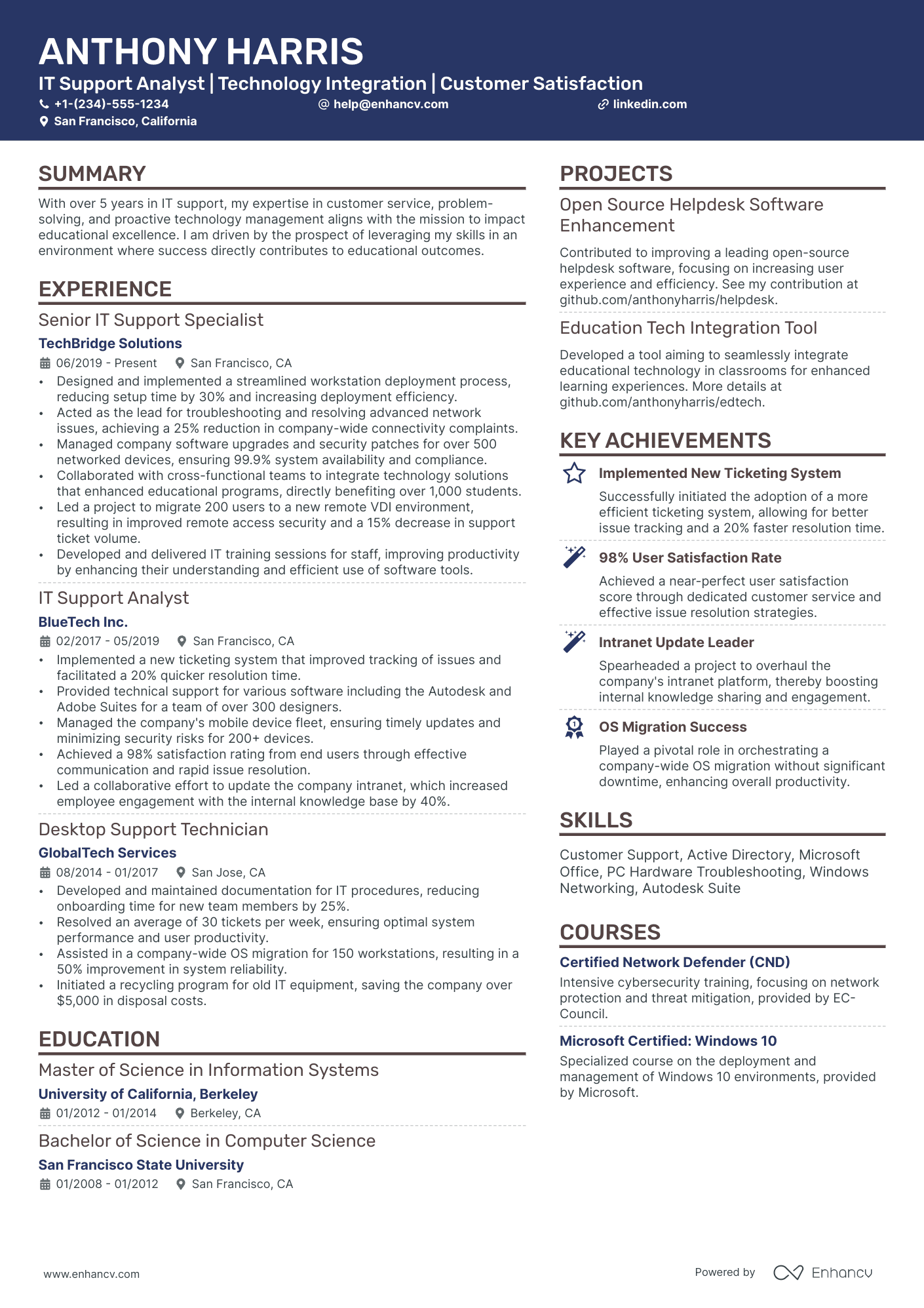 10 IT Support Analyst Resume Examples & Guide for 2026