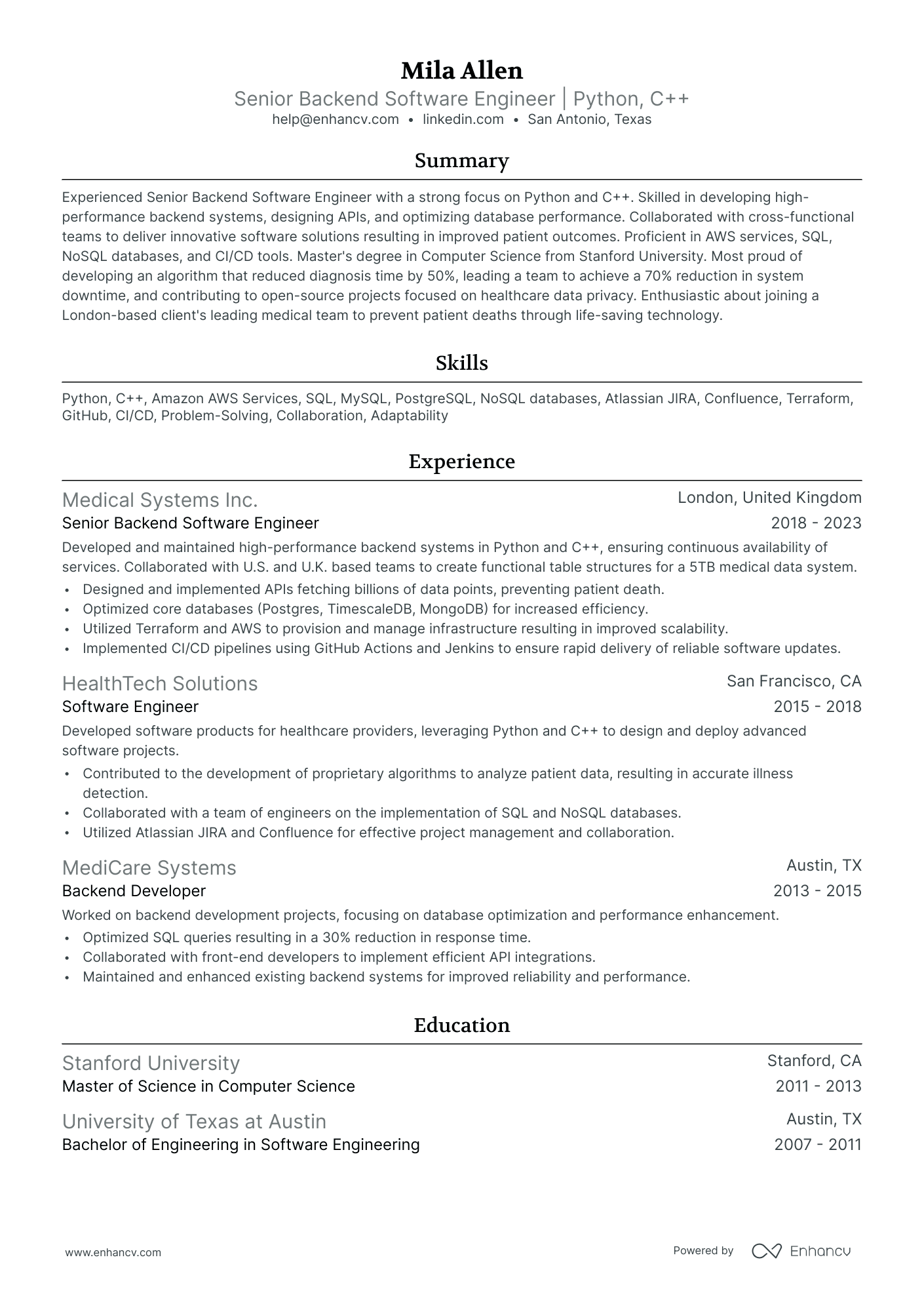 10 AWS Cloud Engineer Resume Examples & Guide for 2026