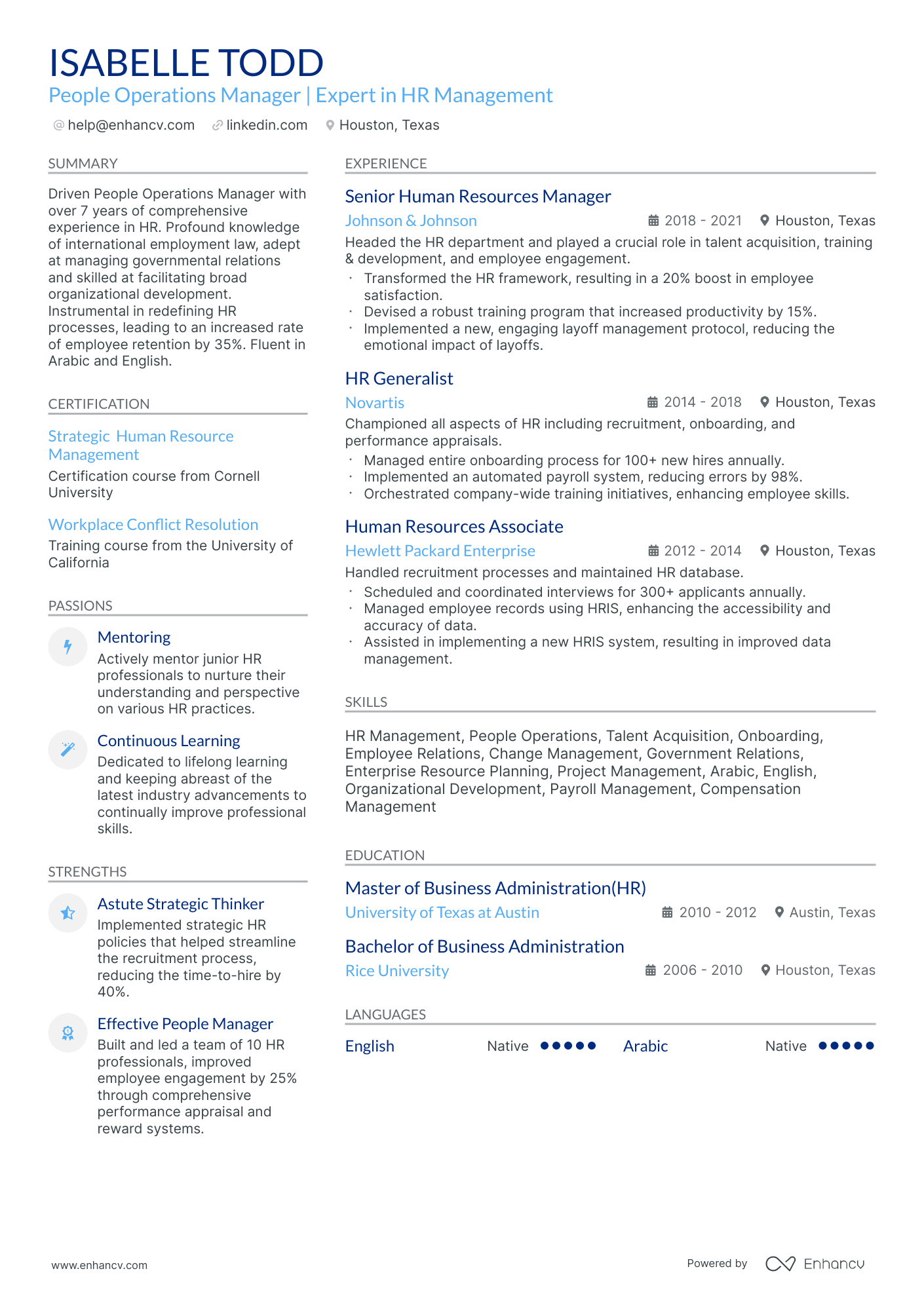 10 People Operations Manager Resume Examples & Guide for 2026