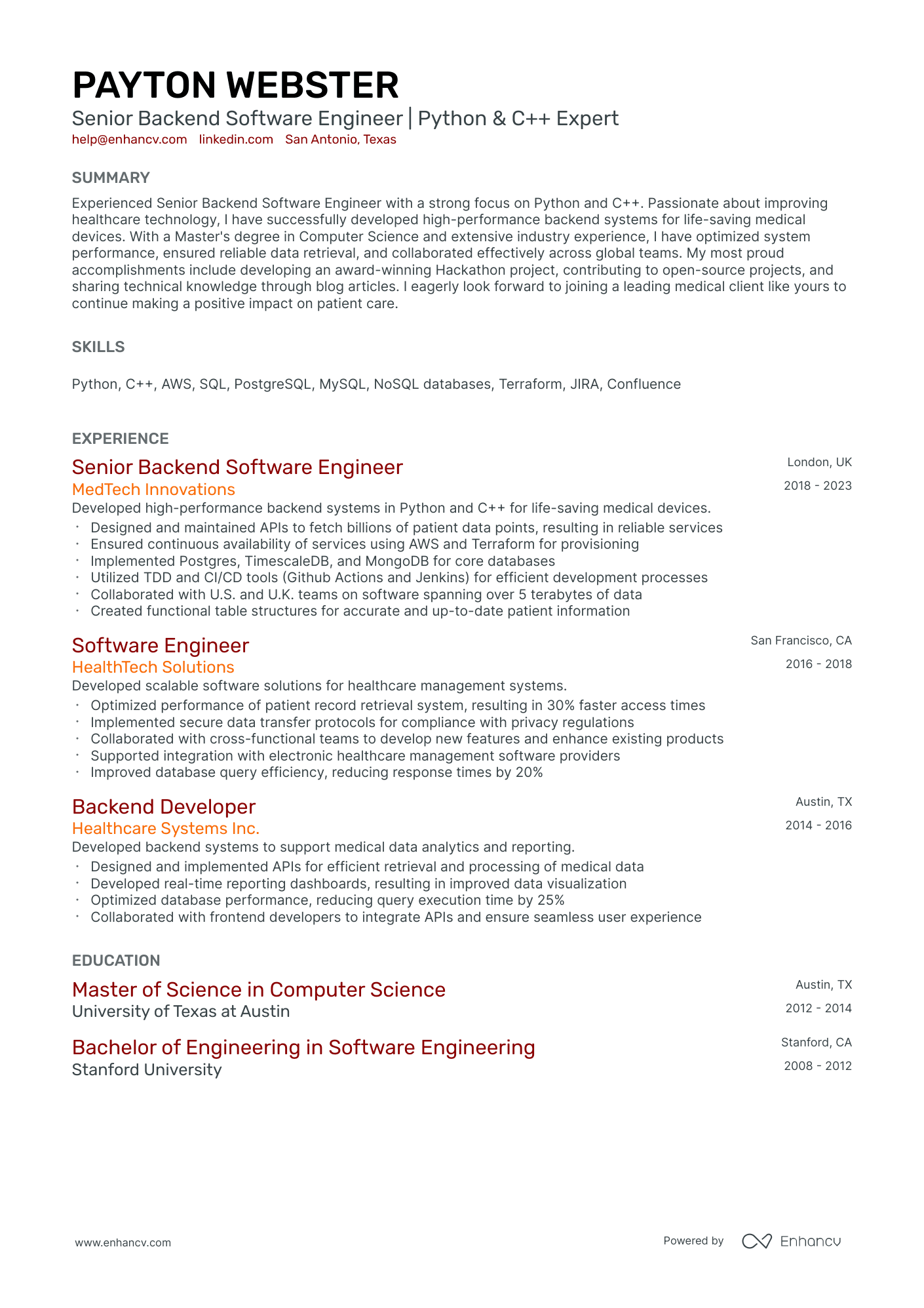 10 Infrastructure Engineer Resume Examples & Guide for 2025