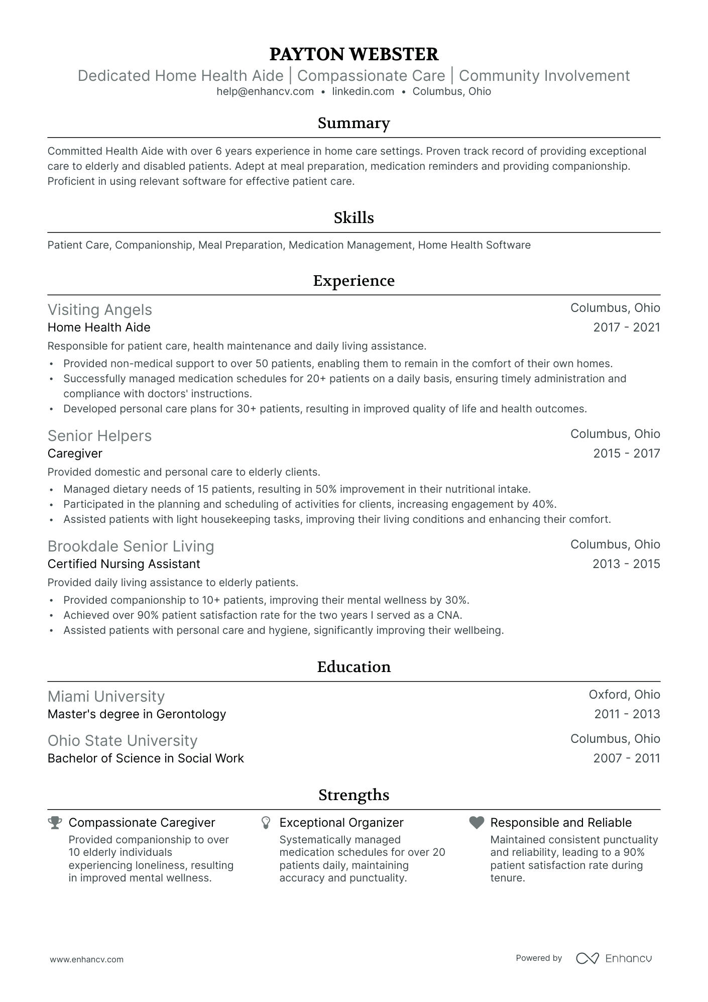 10 Private Caregiver Resume Examples & Guide for 2026