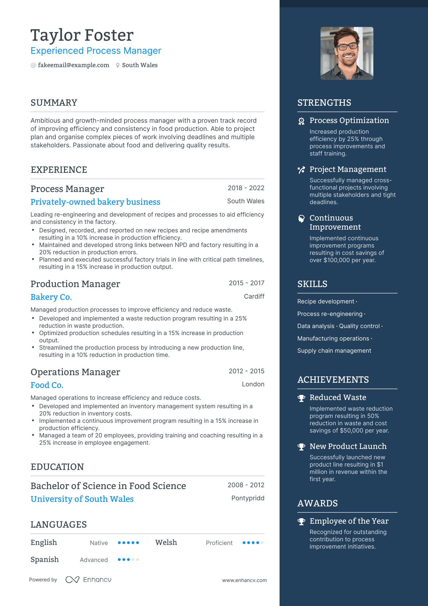 3 Process Manager Resume Examples & Guide for 2023