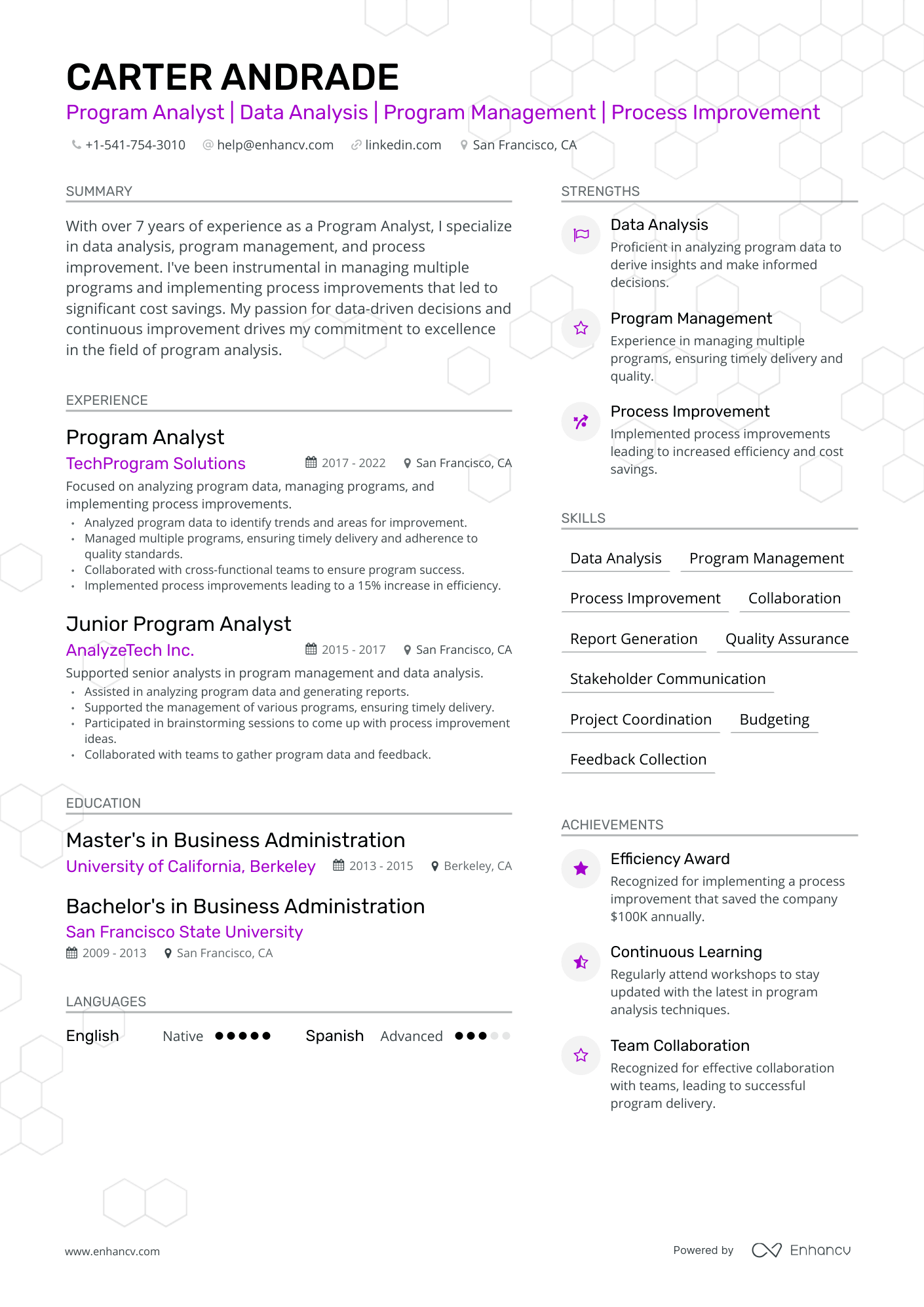 5 Program Analyst Resume Examples & Guide for 2024