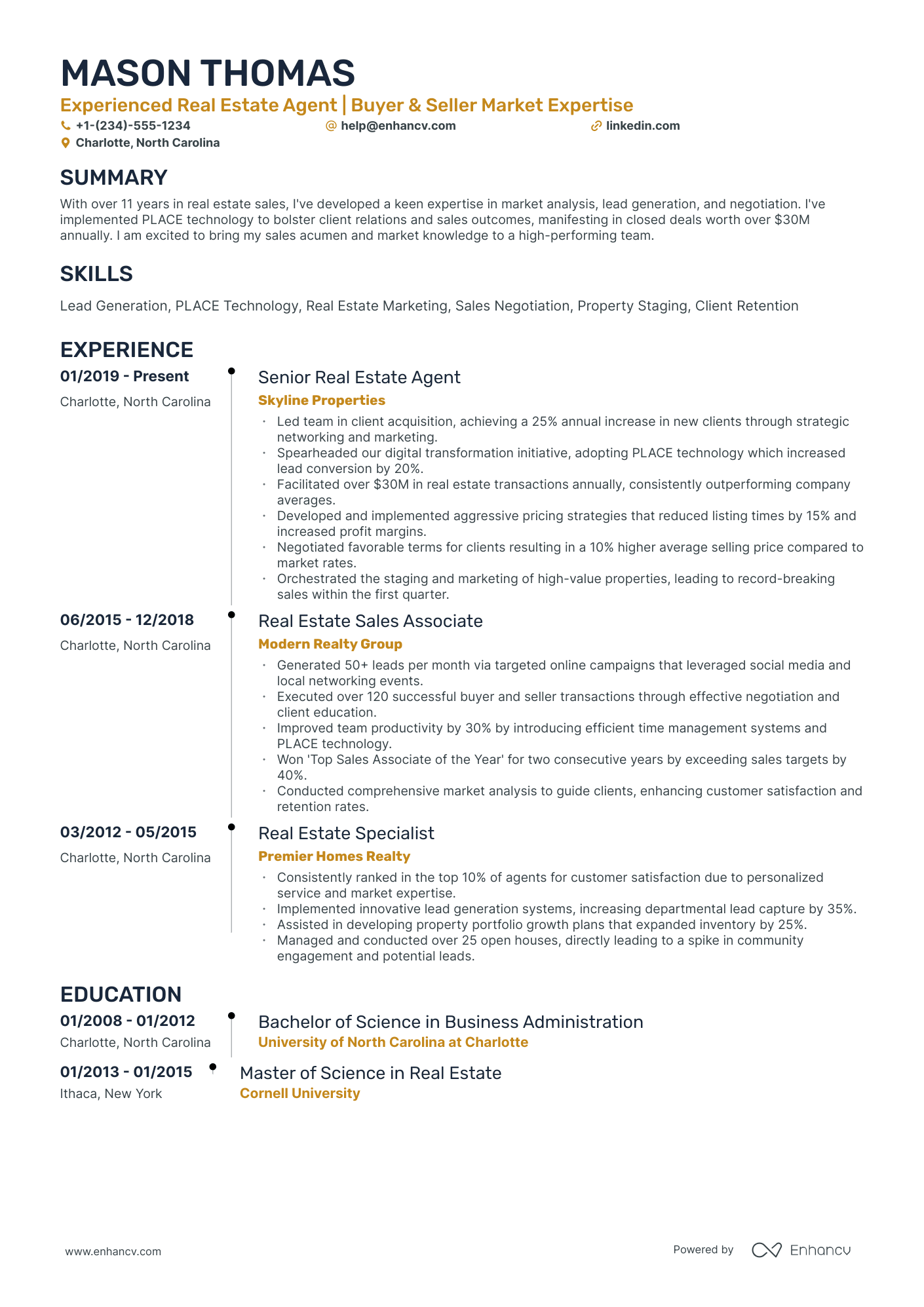 10 Real Estate Developer Resume Examples & Guide for 2026