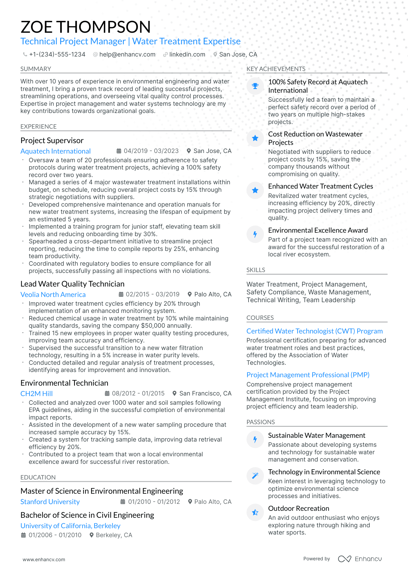 10 Environmental Consultant Resume Examples & Guide for 2026