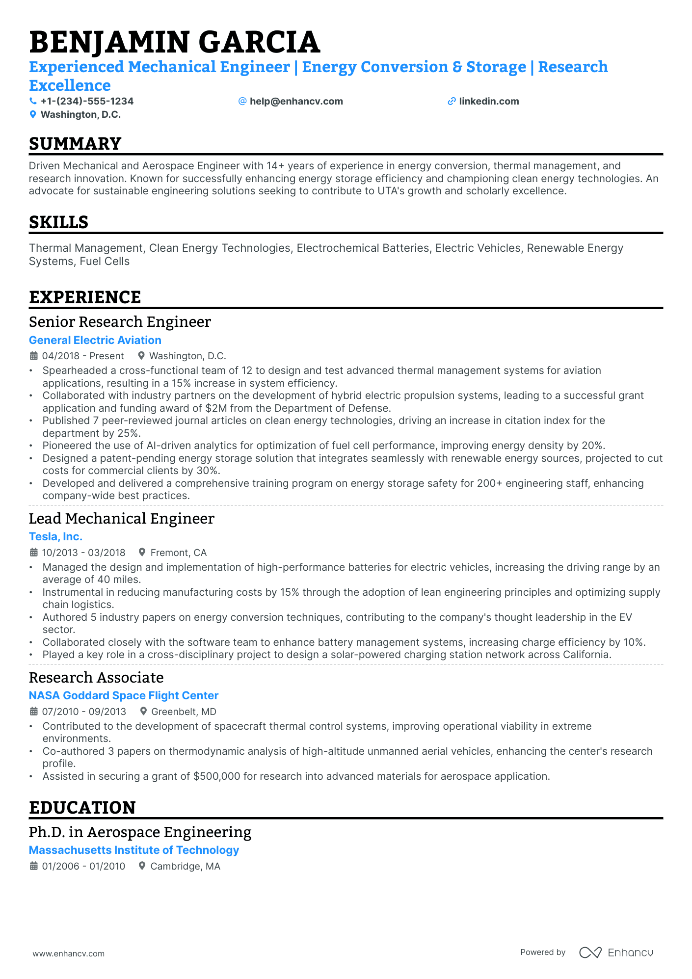 10 Aerospace Engineering Resume Examples & Guide for 2026
