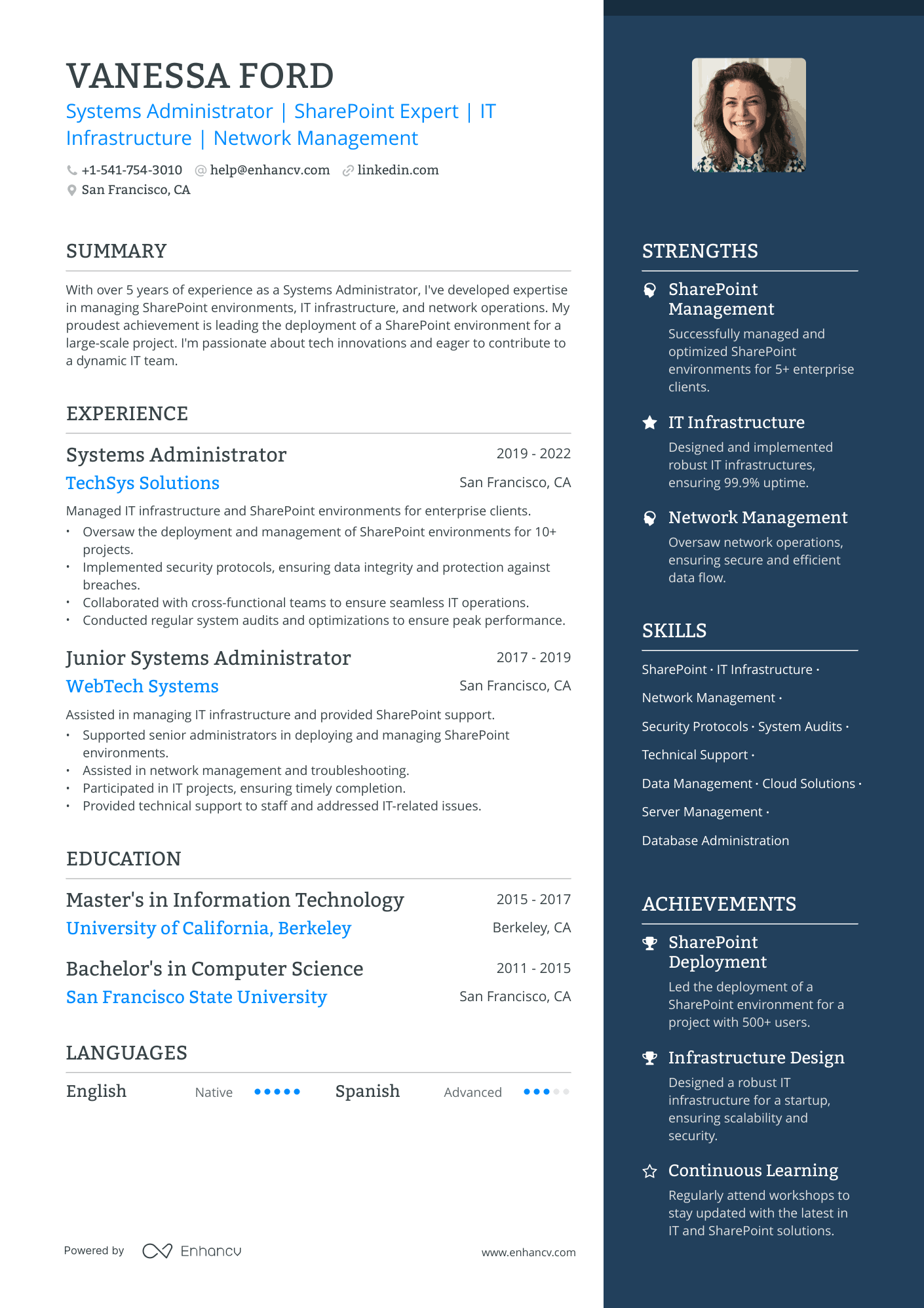 5 Sharepoint Resume Examples & Guide for 2024