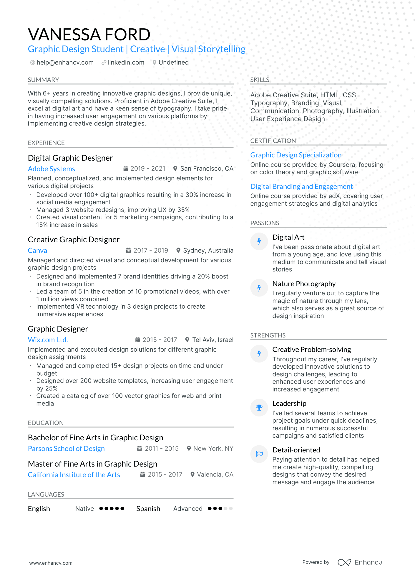 10 Graphic Design Student Resume Examples & Guide for 2026